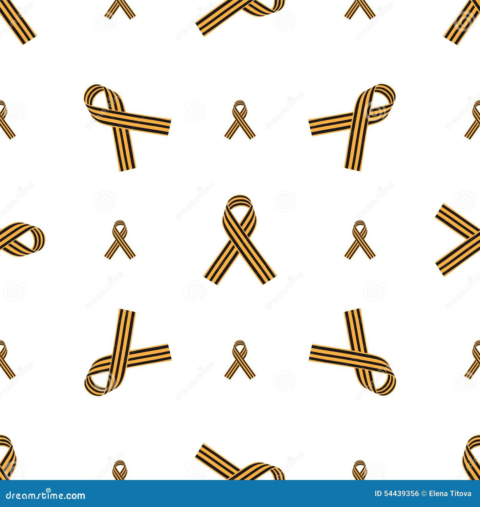 Seamless Pattern with St. George Ribbon Stock Vector - Illustration of ...
