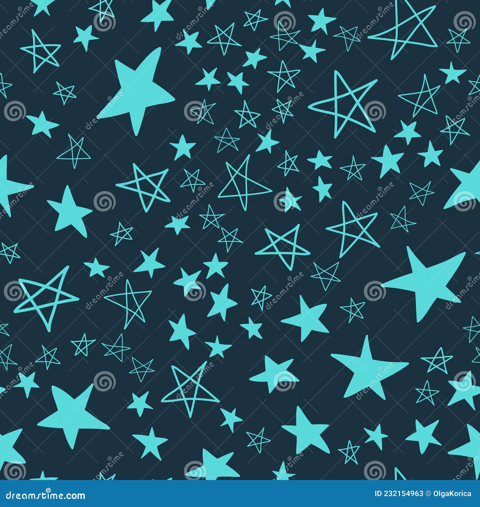Seamless Pattern, Star Asterisk, Vector Illustration Design with Star ...
