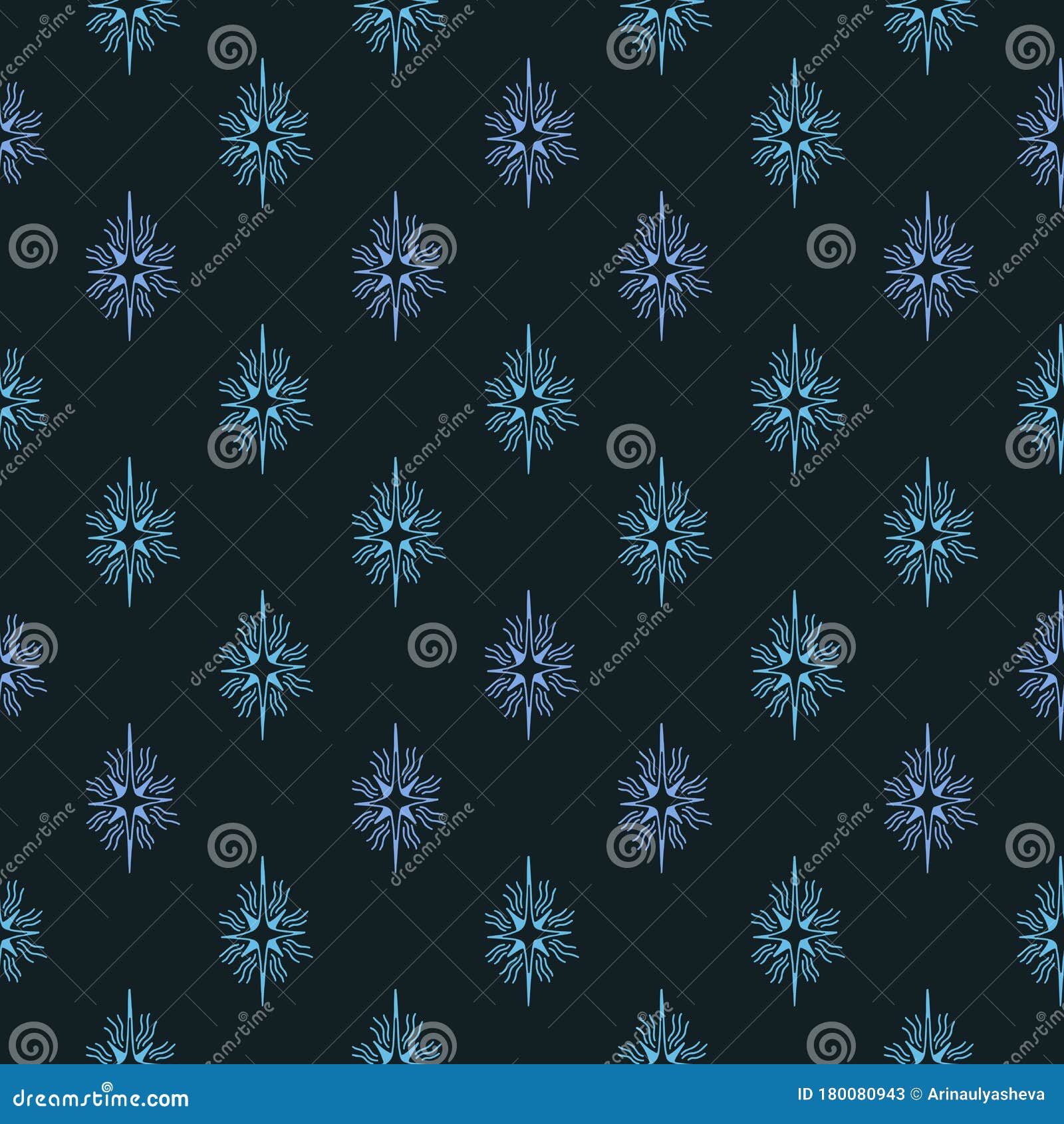 Seamless Pattern Star Doodle.Design Print Fabric,textile Stock ...