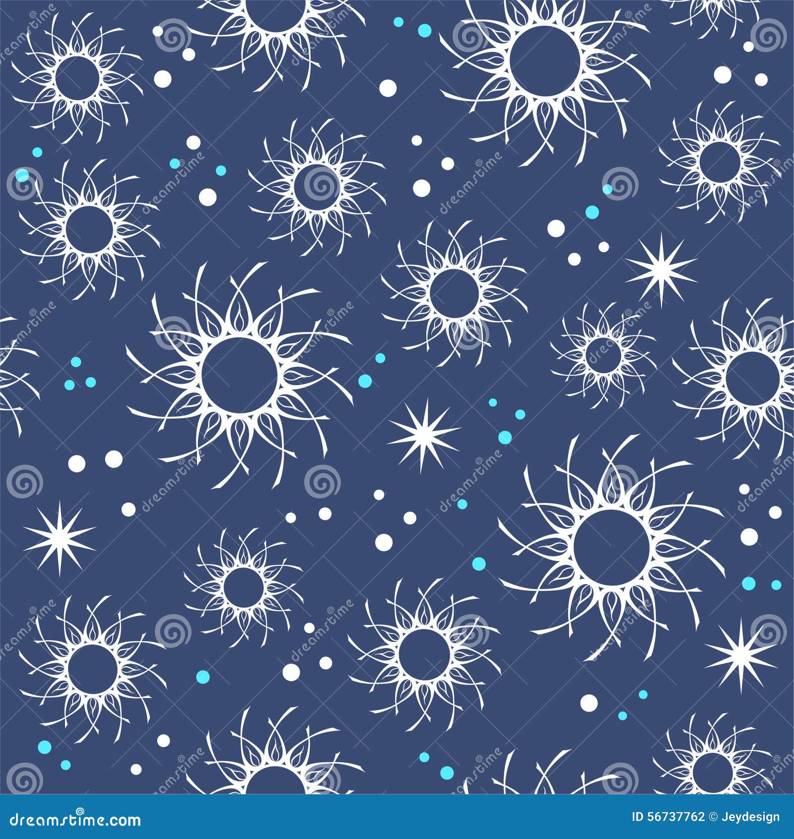 Seamless Pattern, Starry Night Stock Vector - Illustration of modern ...