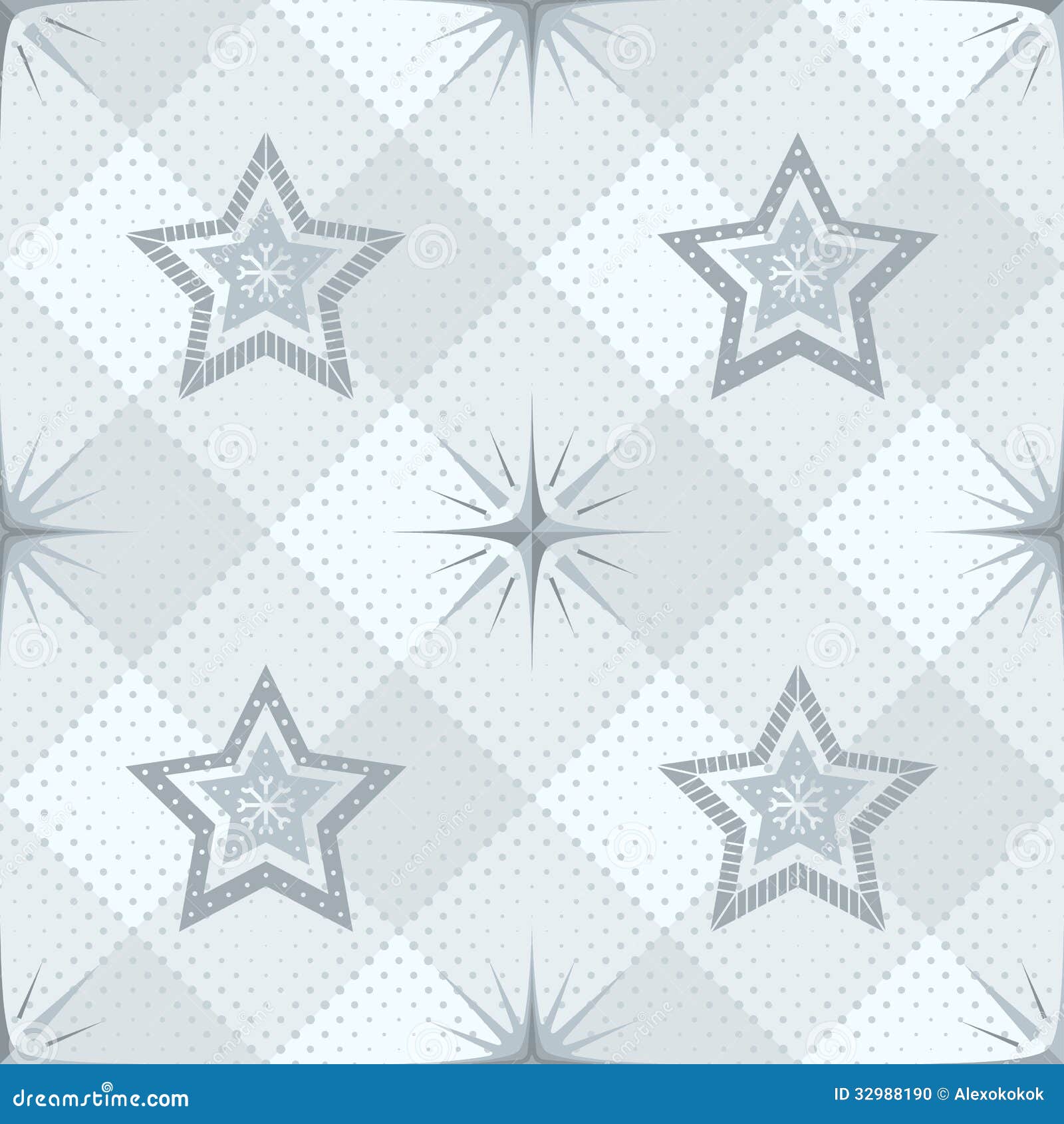 Seamless Pattern, Stars and Checkered Stock Vector - Illustration of ...