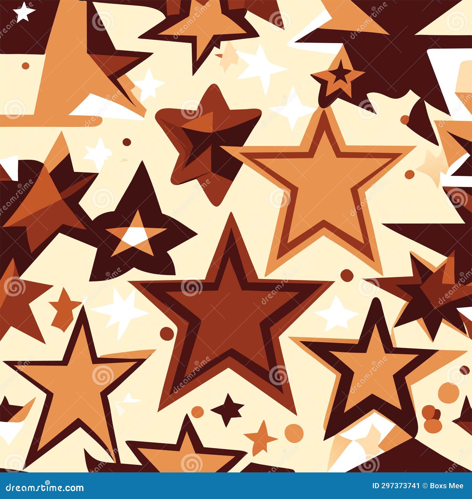 Seamless Pattern with Stars. Vector Illustration for Your Design Stock ...