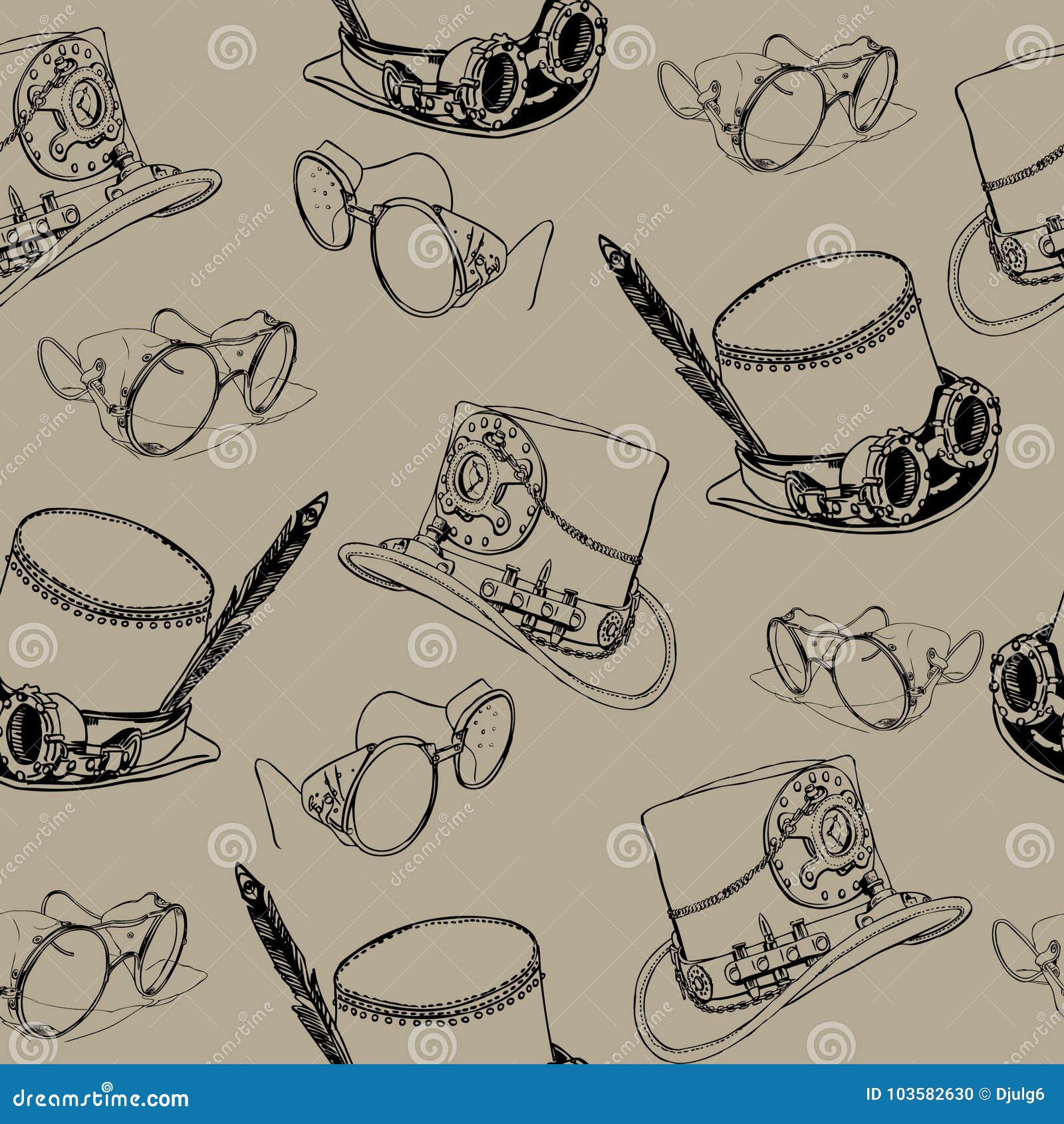 Steampunk Goggles Drawing