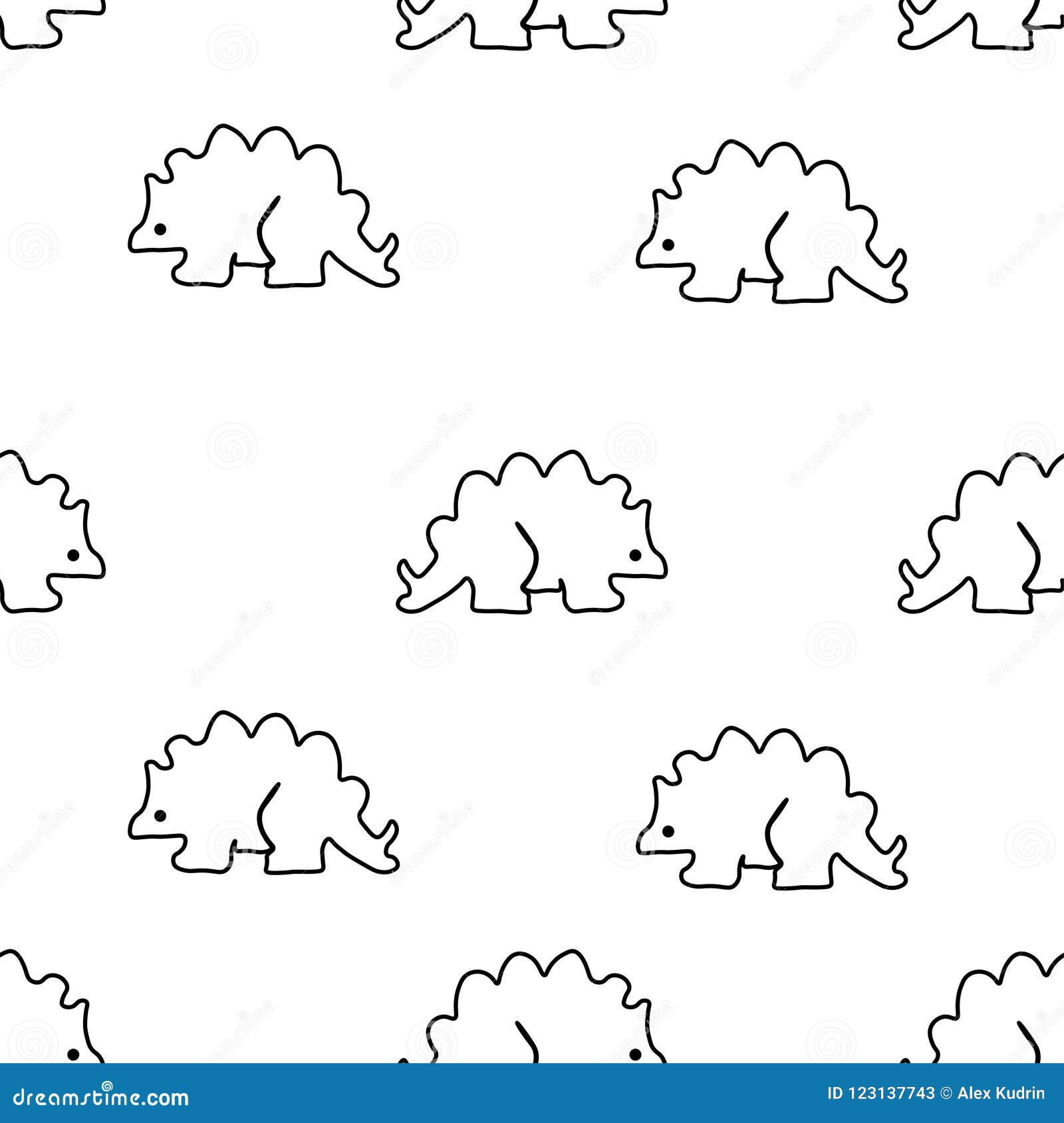 Stegosaurus Illustration, Drawing, Engraving, Ink, Line Art, Vector ...
