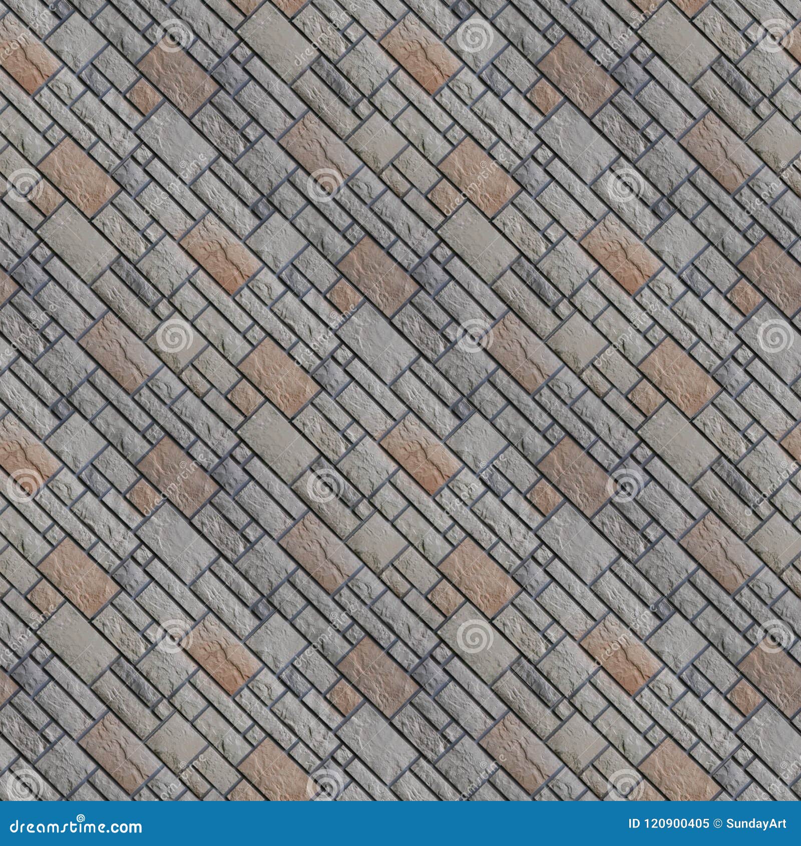 Seamless Pattern with Stone Square Tile Stock Image - Image of ...