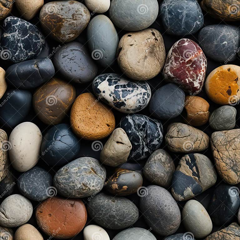 Seamless Pattern of Stone Texture AI Generated Stock Illustration ...