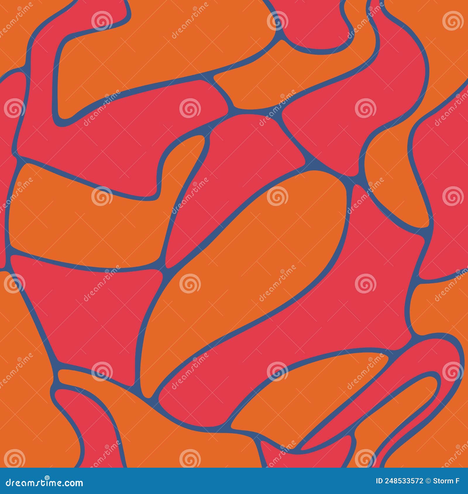 Seamless Pattern. Stone Tile. Abstract Orange Tile. Great For ...