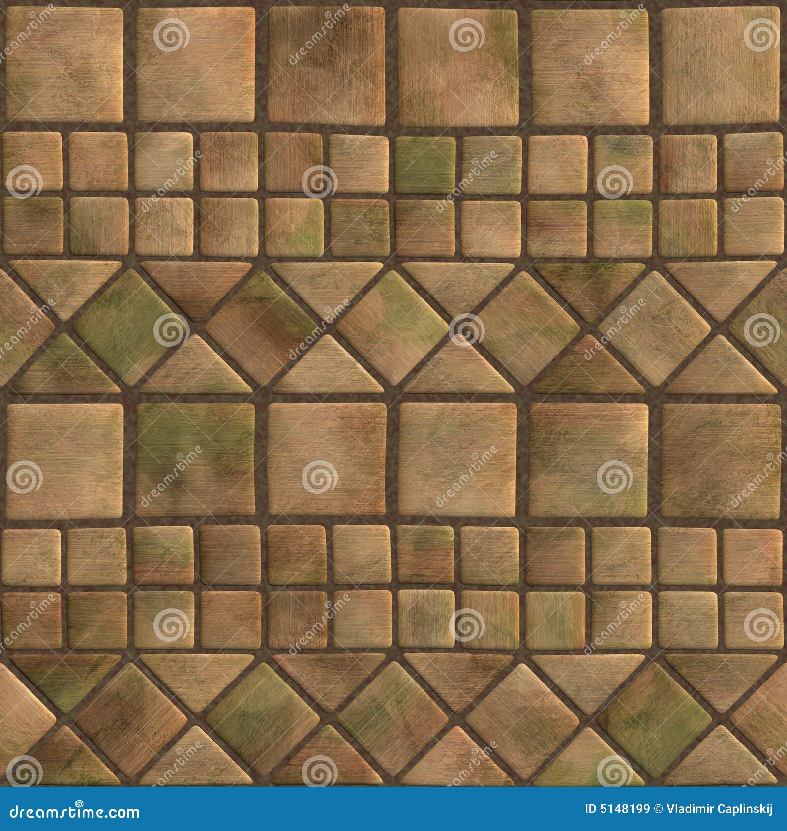 Seamless Pattern of a Stoned Tile Stock Illustration - Illustration of ...