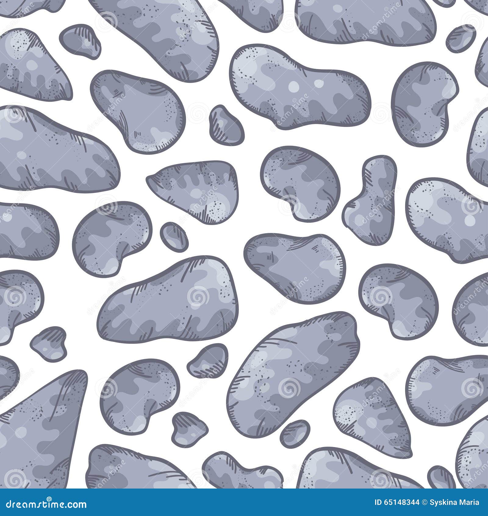 Seamless Pattern with Stones. Stock Vector - Illustration of design ...