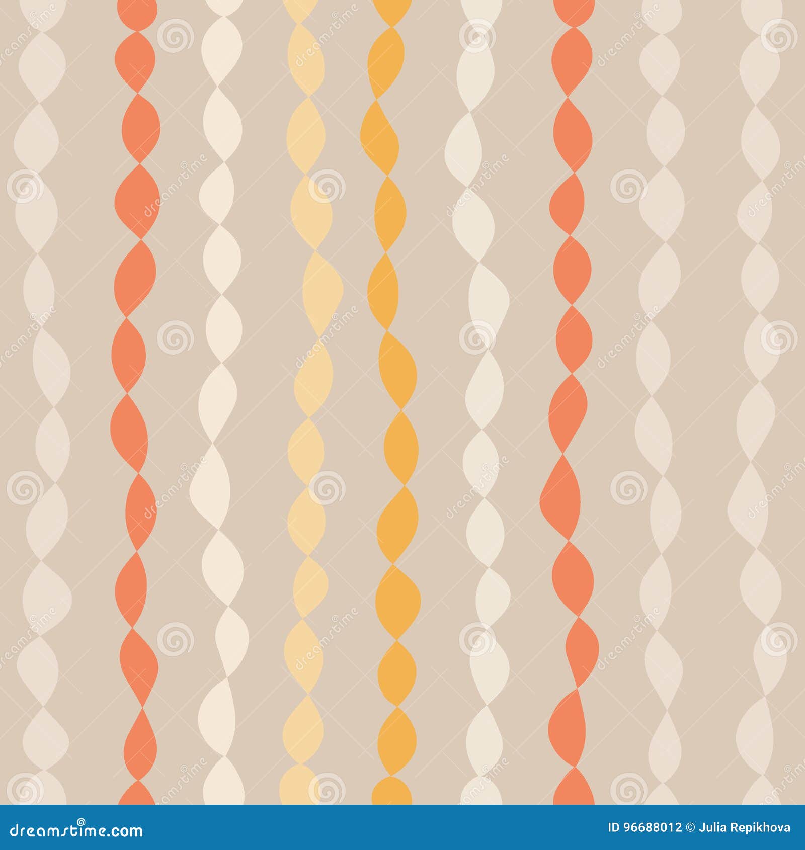 Seamless Pattern with Strings of Beads Stock Vector - Illustration of ...