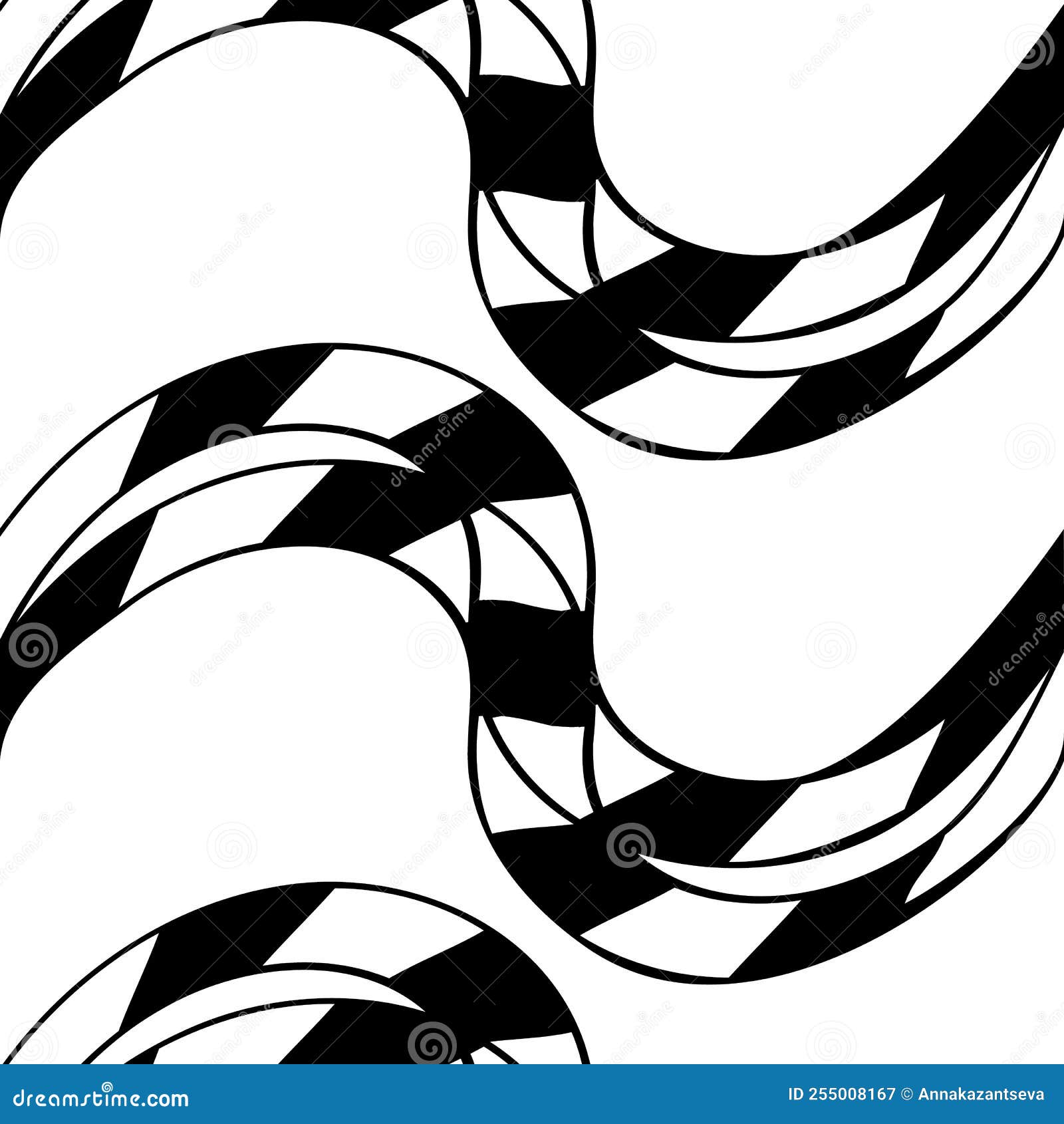 Seamless Pattern with Striped Black White Diagonal Lines Zigzag ...