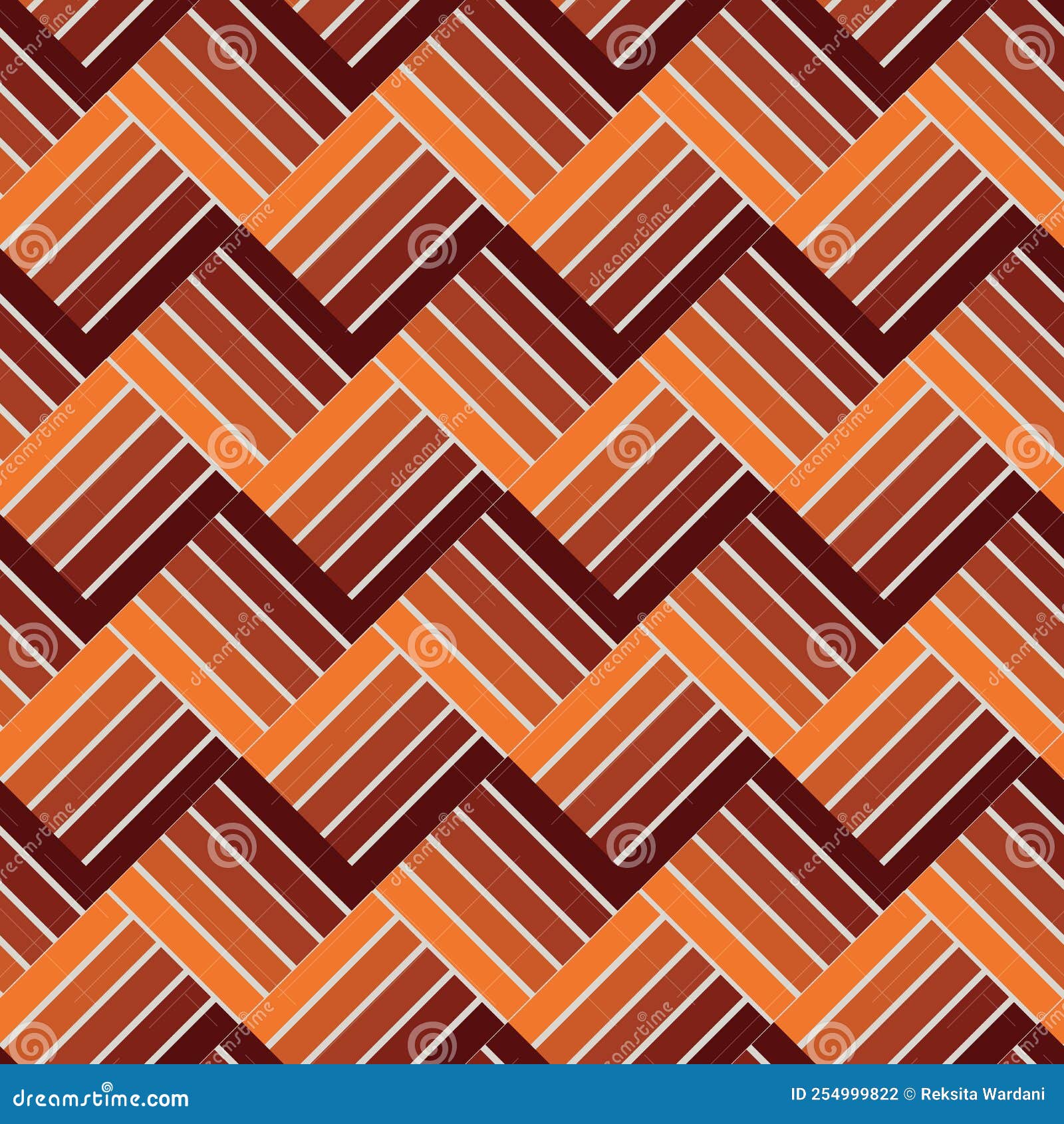 Seamless Pattern with Striped Rectangle Geometric Stock Vector ...