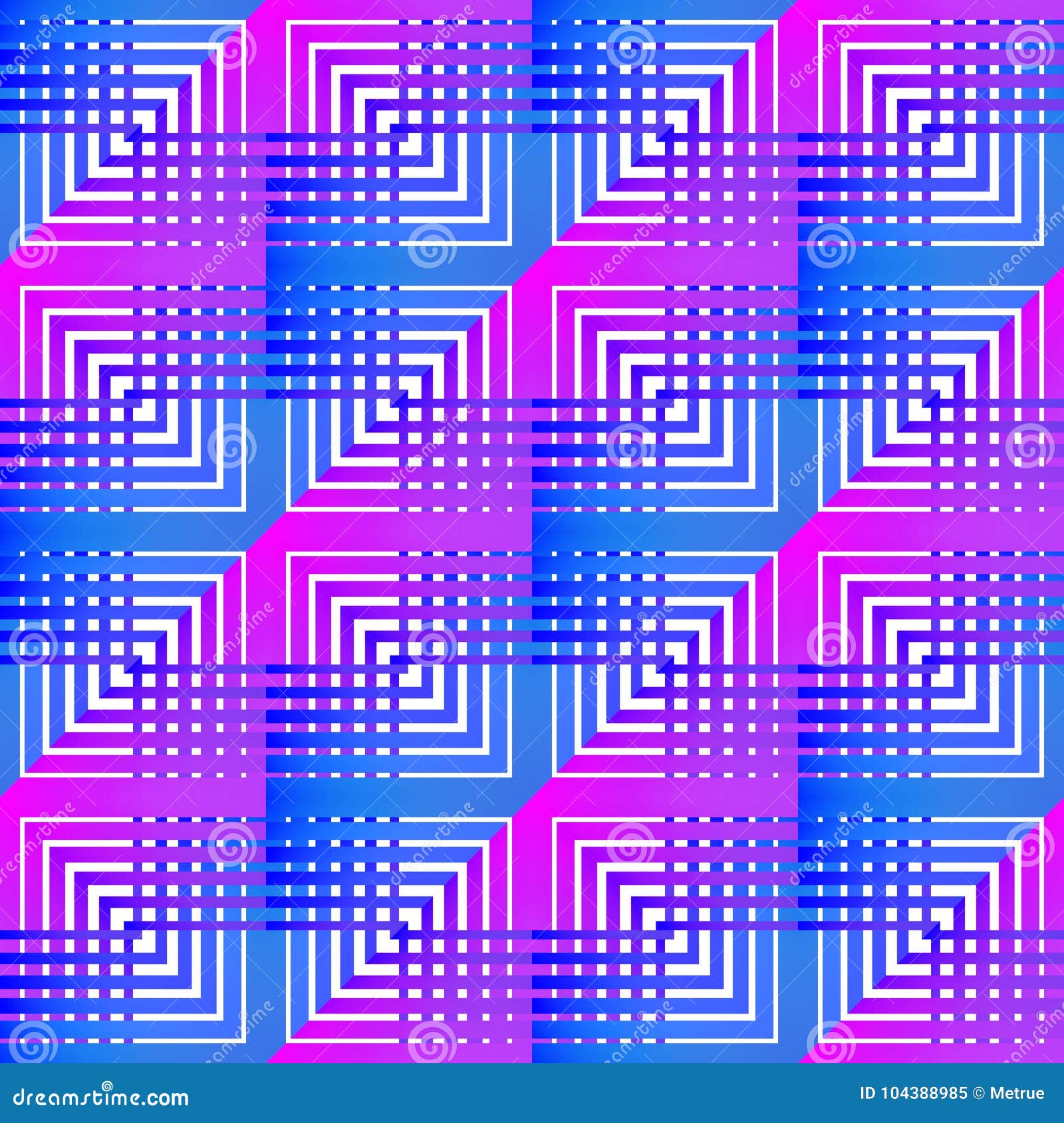 Seamless Pattern with Striped Squares Stock Vector - Illustration of ...