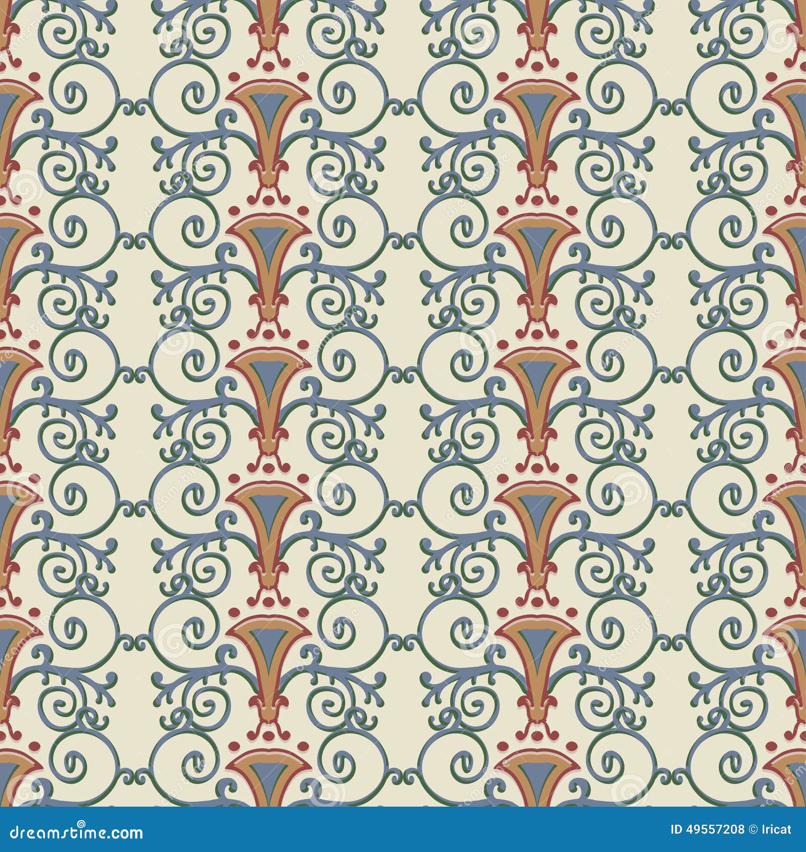 Seamless Pattern Stylized the Ancient Roman Stock Vector - Illustration ...