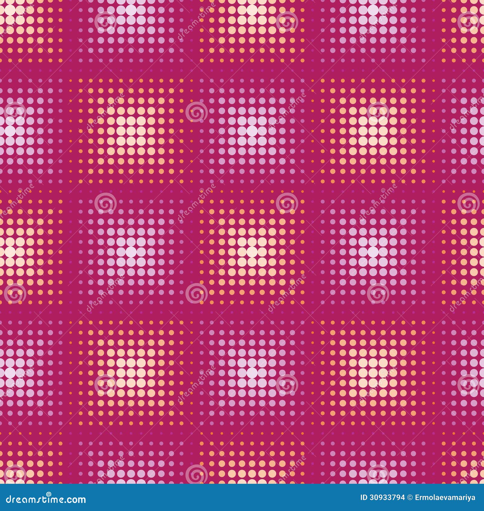 Seamless Pattern with Stylized Circle. Vector Stock Vector ...