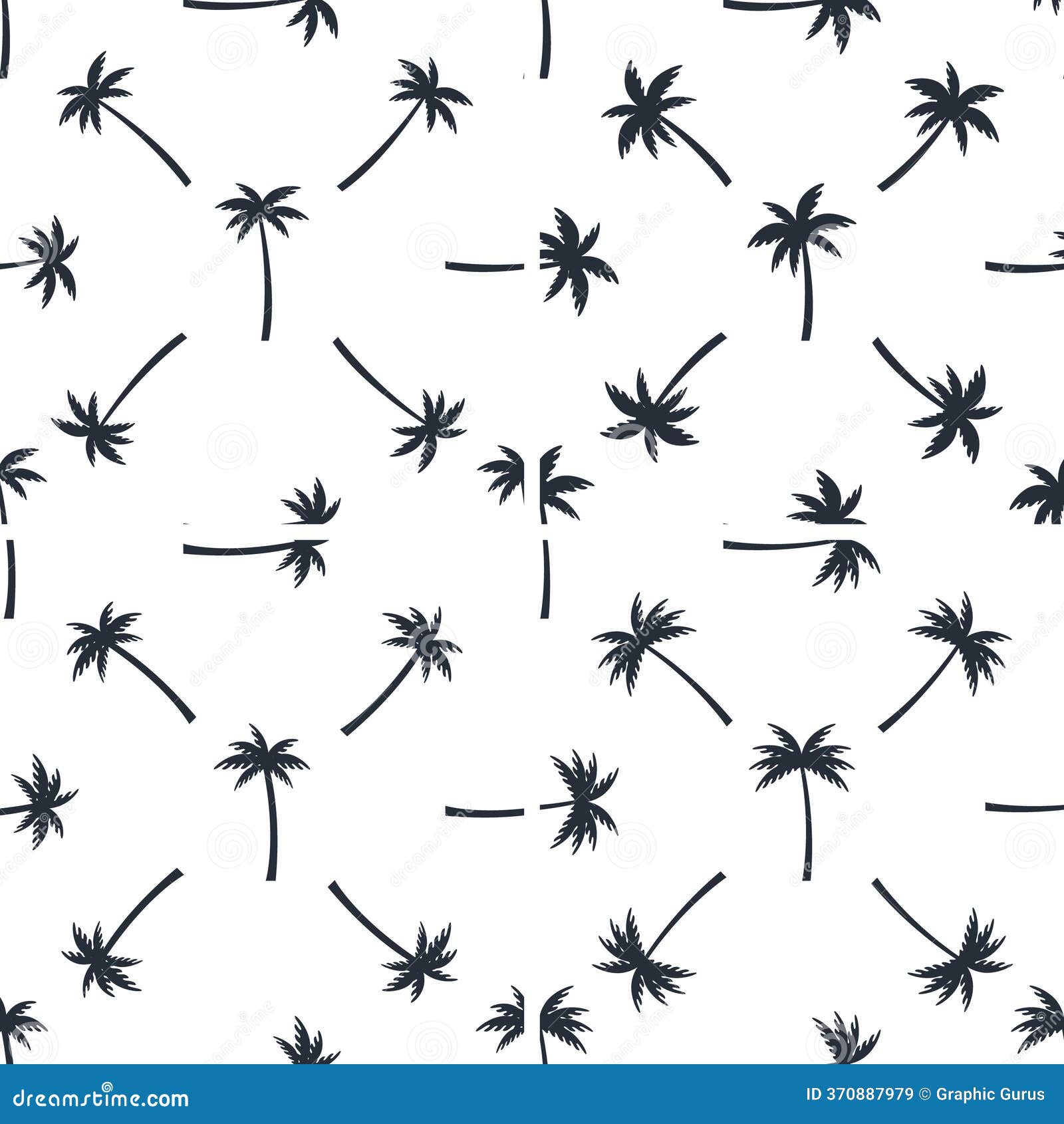 Stylized Palm Trees, Whimsical Design, Vector Graphics, Sun, Cartoon ...