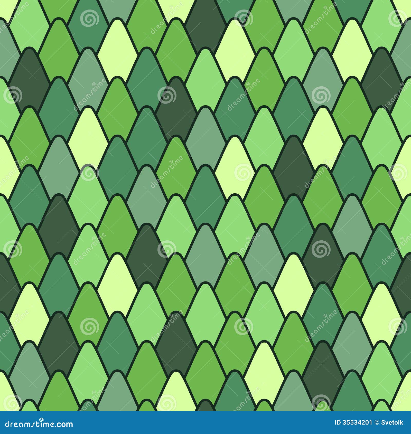 Seamless Pattern with Stylized Scales. Stock Vector - Illustration of ...