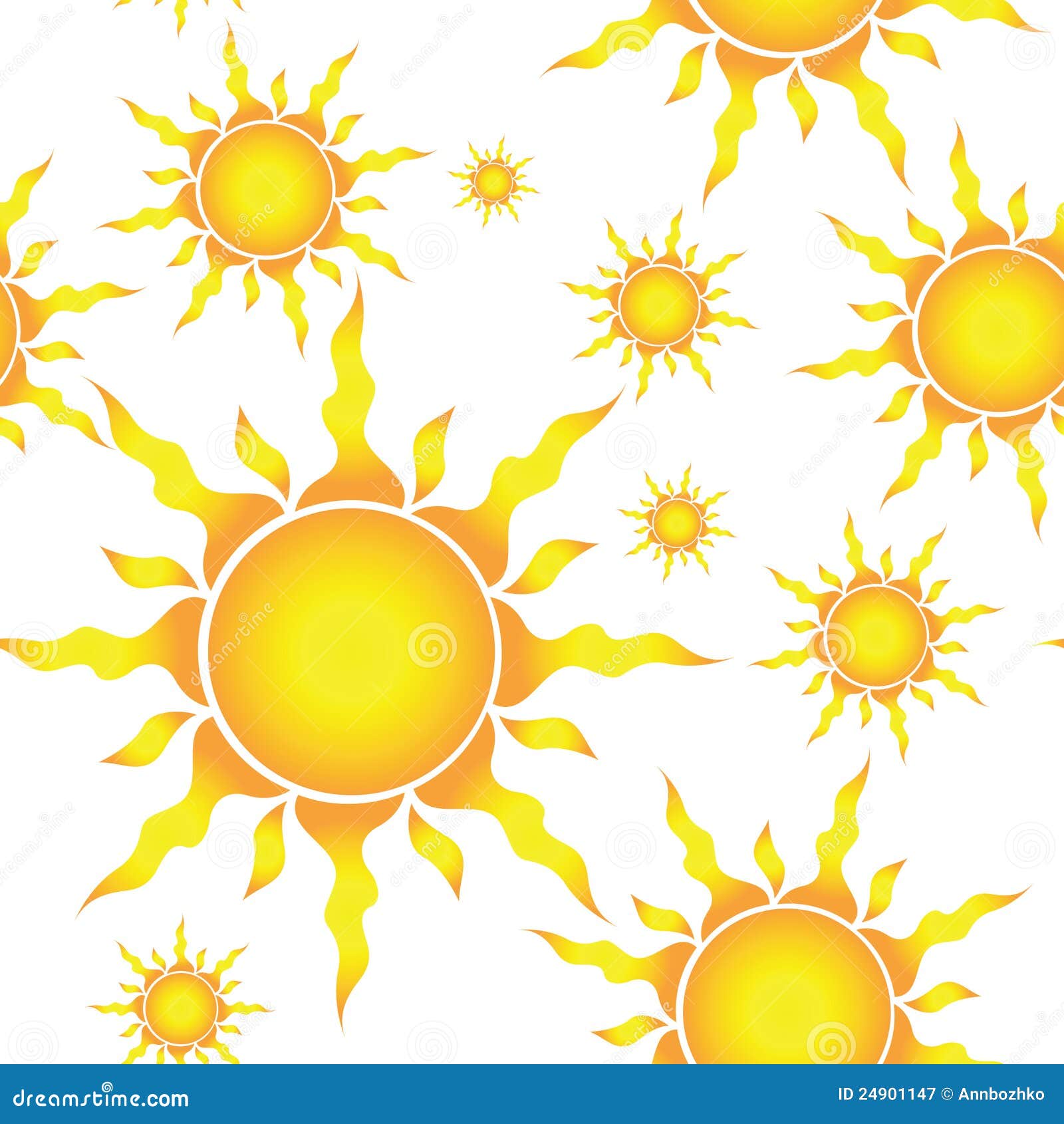 Seamless pattern with sun stock vector. Illustration of curled - 24901147