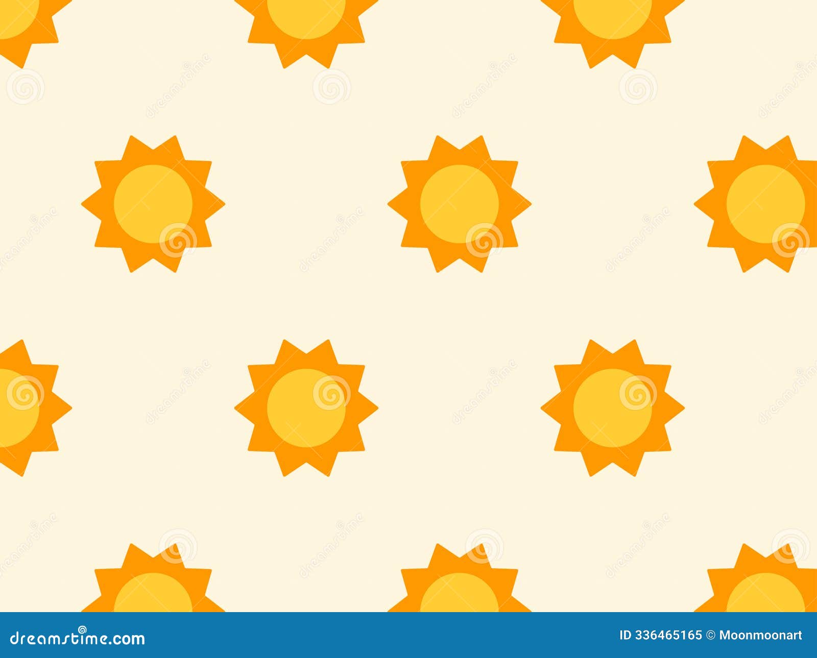 Seamless Pattern Sun. Vector Illustration Stock Illustration ...