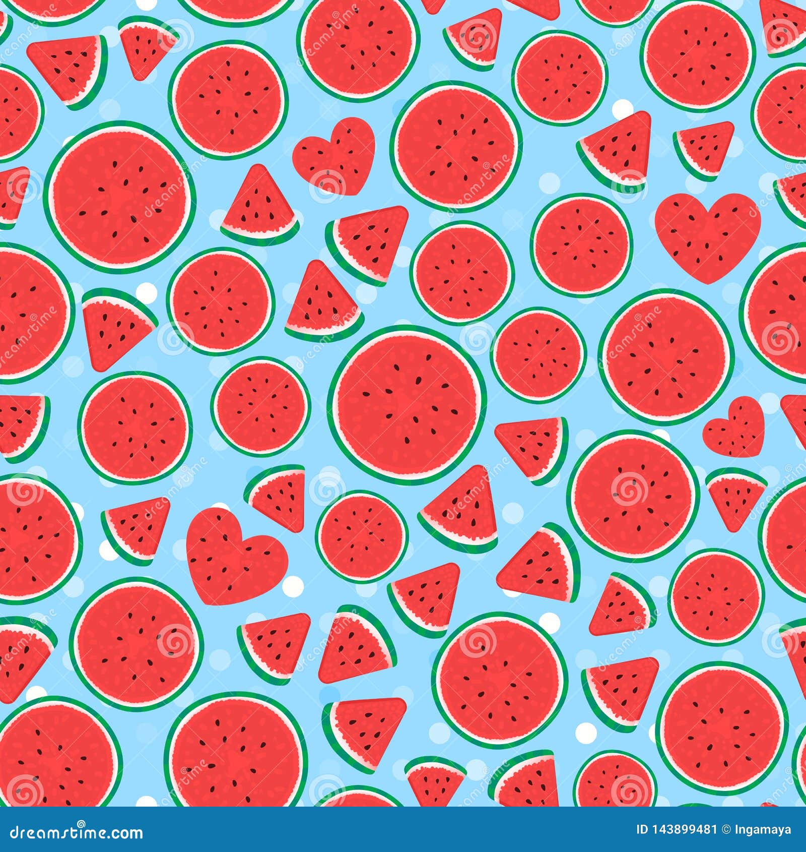 Seamless Pattern Surface Design. Vector Illustration on Blue Water ...