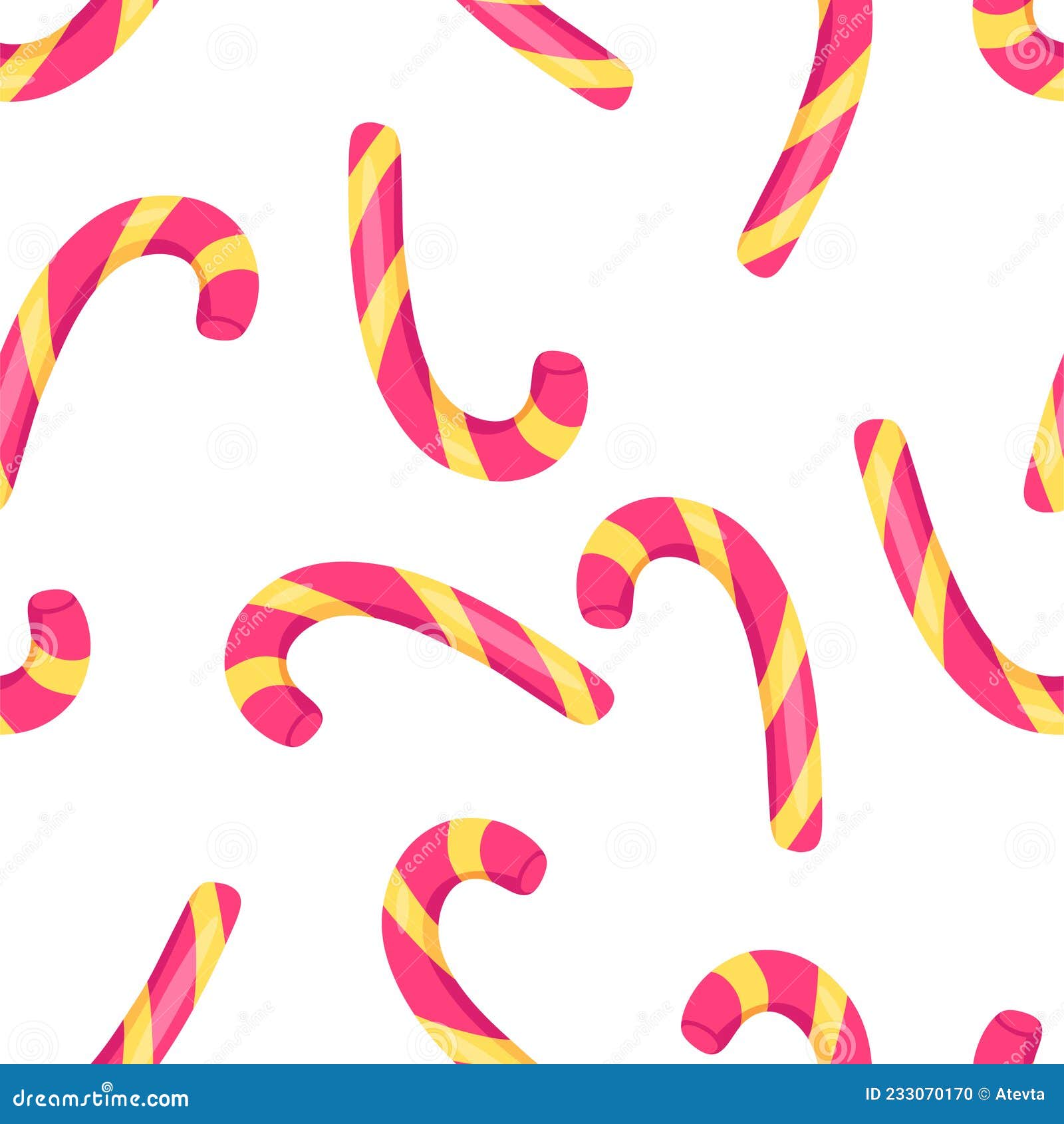 Seamless Pattern of Sweets. Vector Cartoon Illustration Stock Vector ...