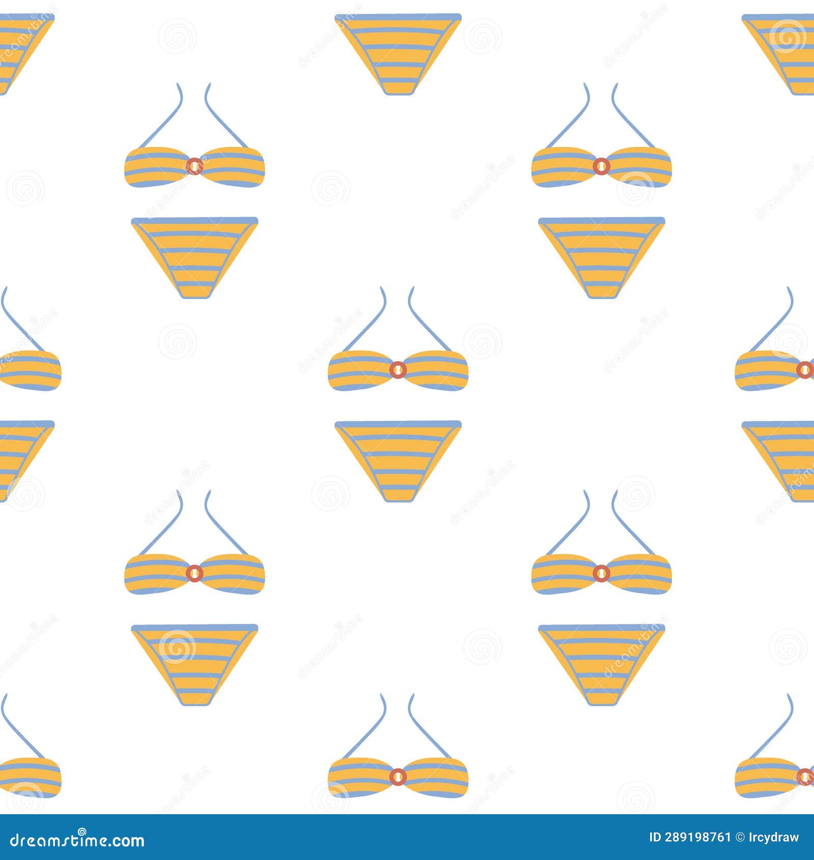 Seamless Pattern with Swimsuit Stock Illustration - Illustration of ...