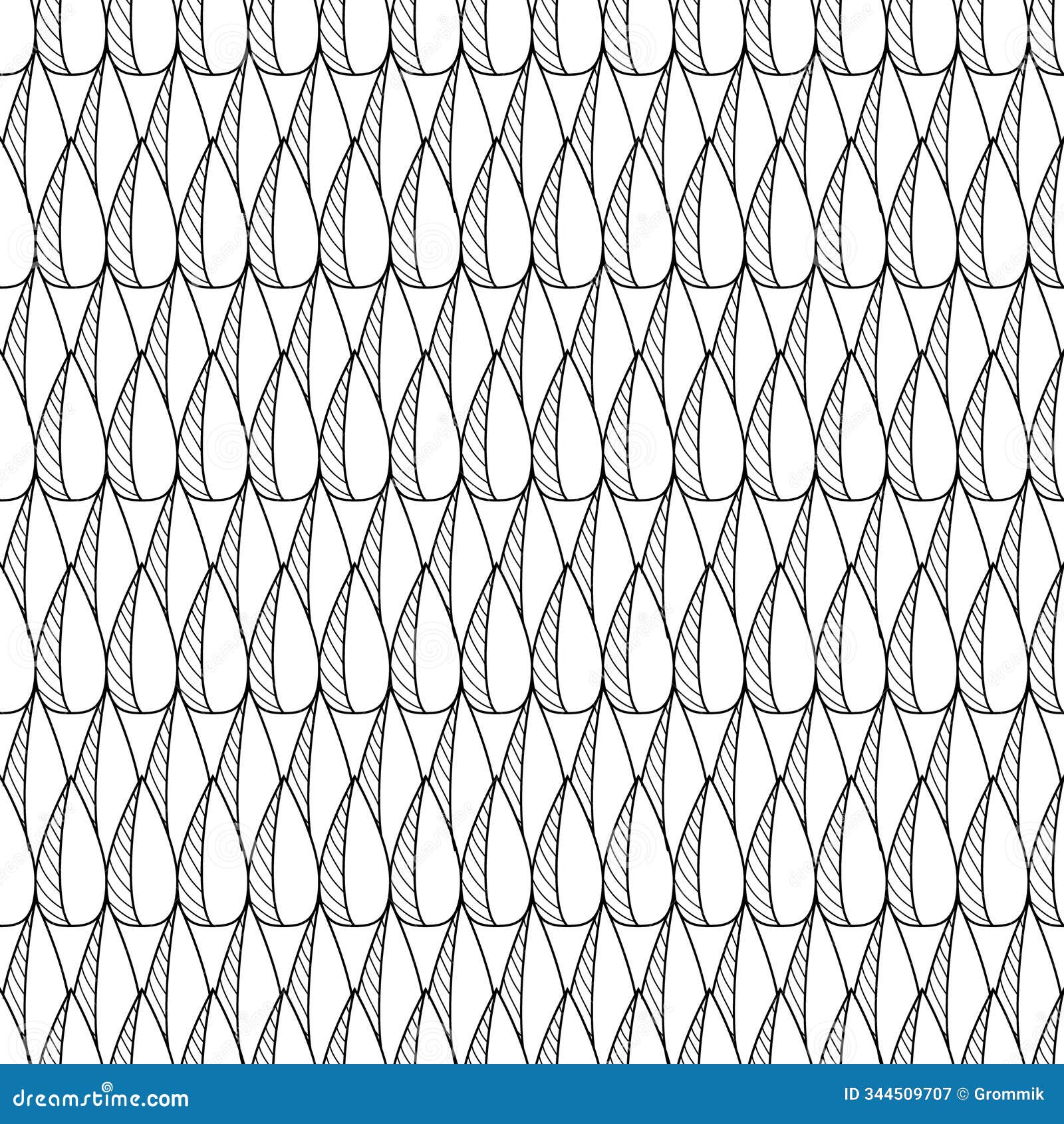 Seamless Pattern Of Symmetrical Lines. Template For Cover, Banner ...