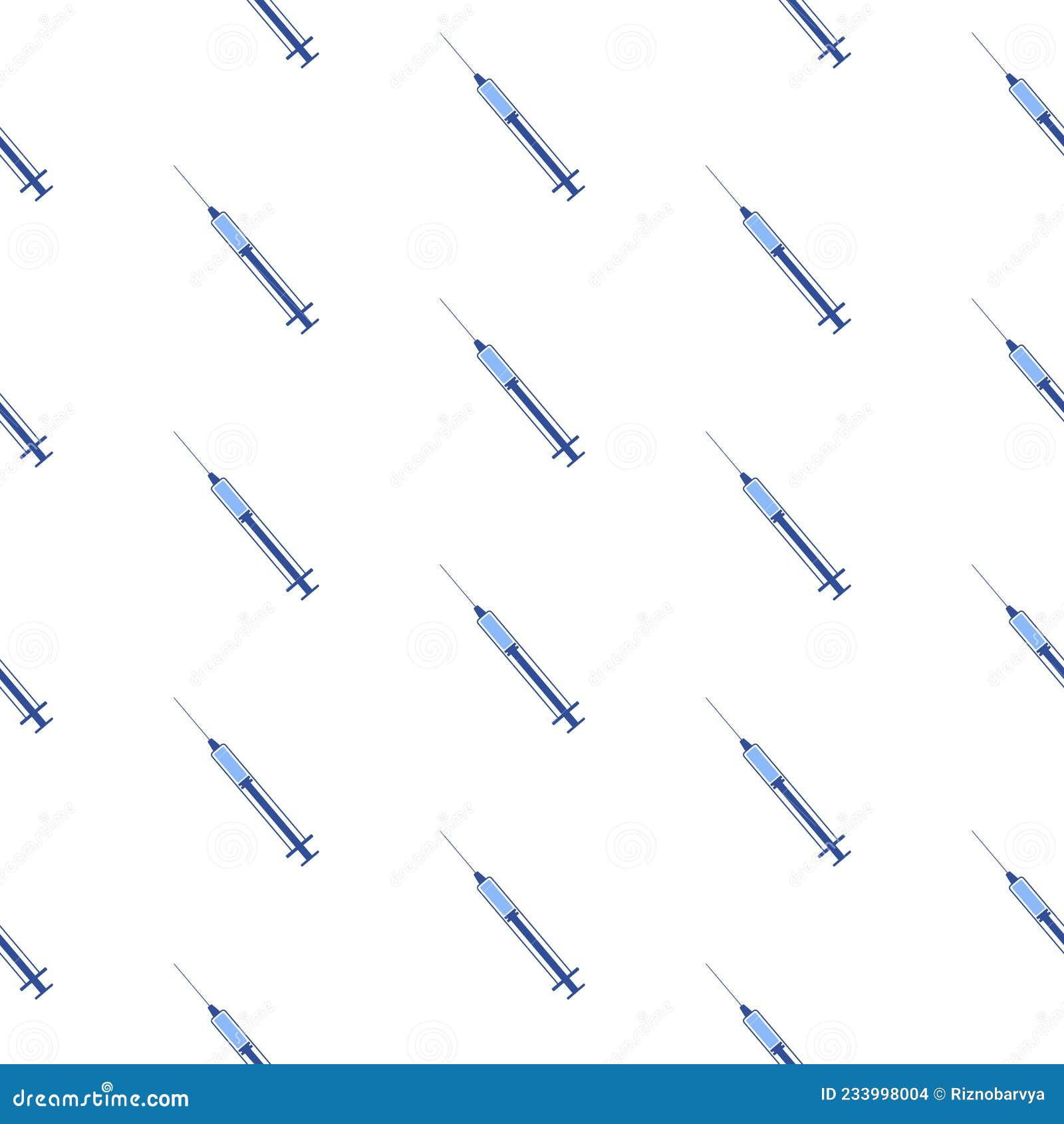 Seamless Pattern of Syringes. Vector Illustration. Stock Vector ...