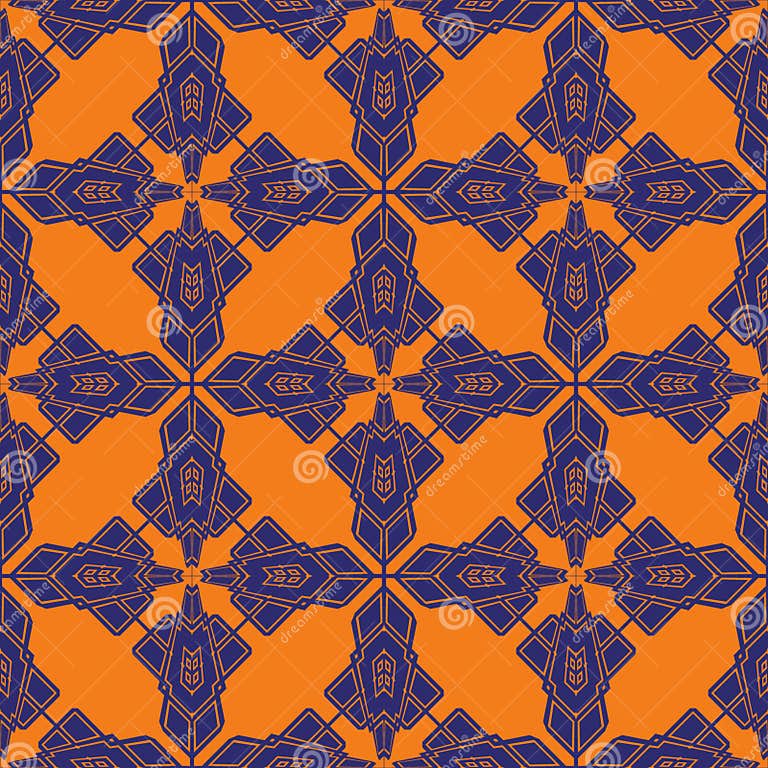 Seamless Pattern with Technical Desinge Element. Stock Illustration ...