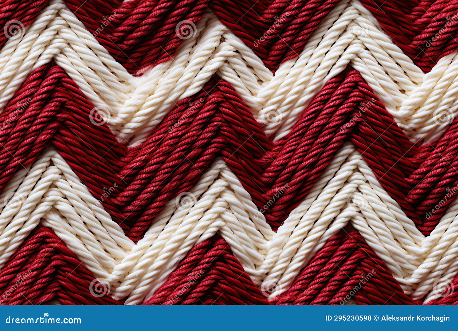 Seamless Pattern of Textile Fabric with Texture Knitted with Red White ...