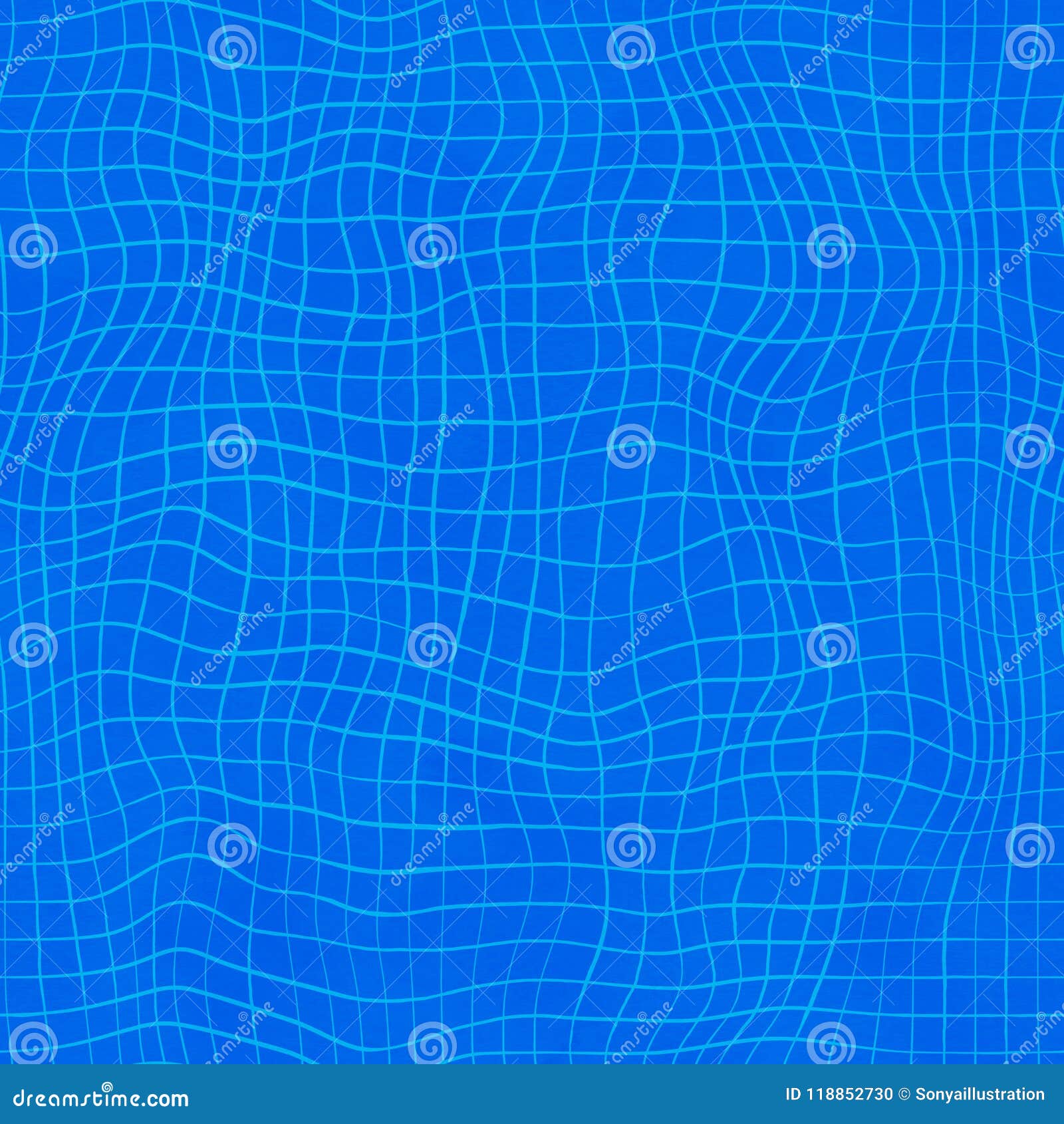 Seamless Pattern Swimming Pool Water Stock Illustration - Illustration ...