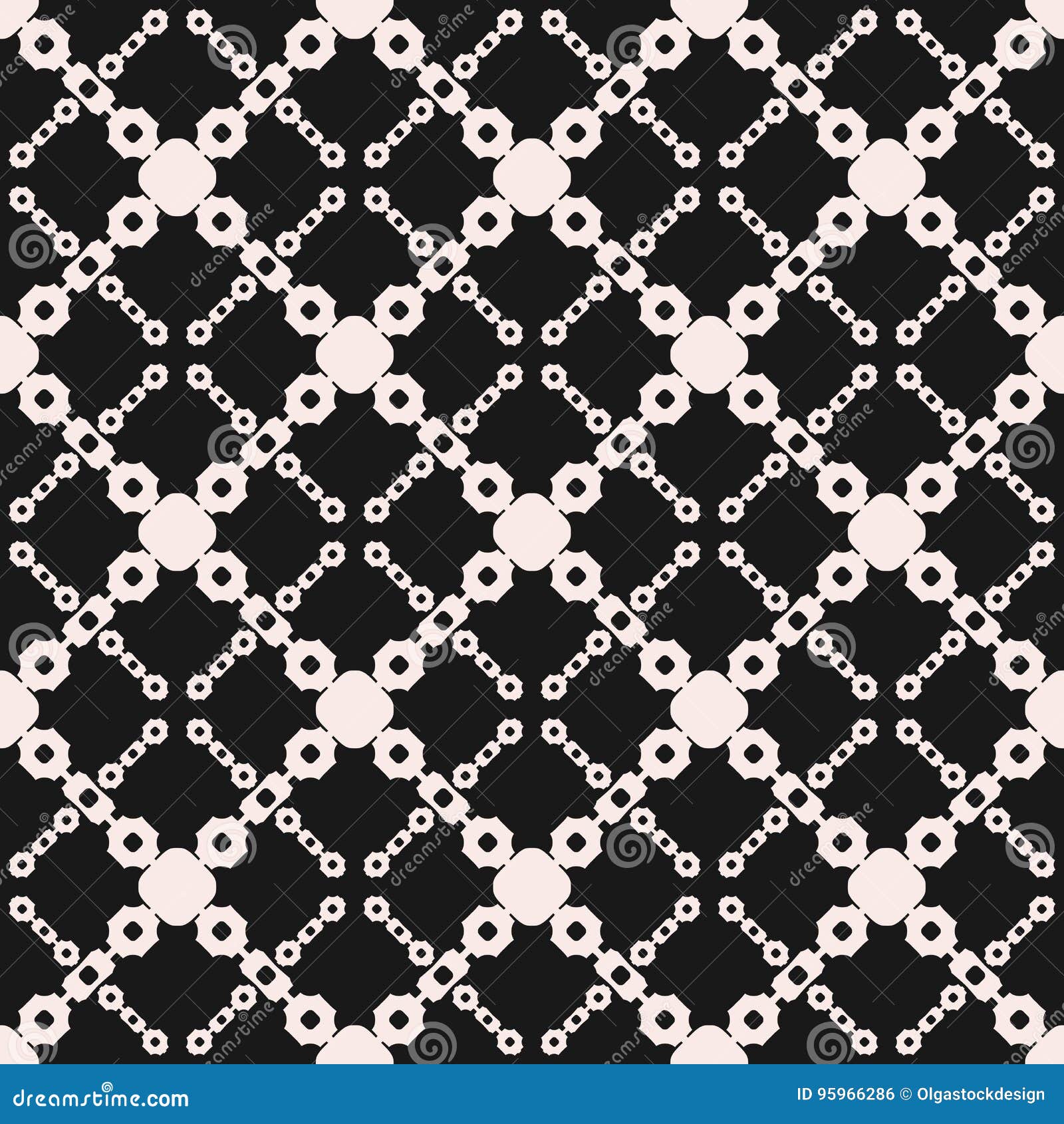 Seamless Pattern. Texture with Circles, Chains. Stock Vector ...
