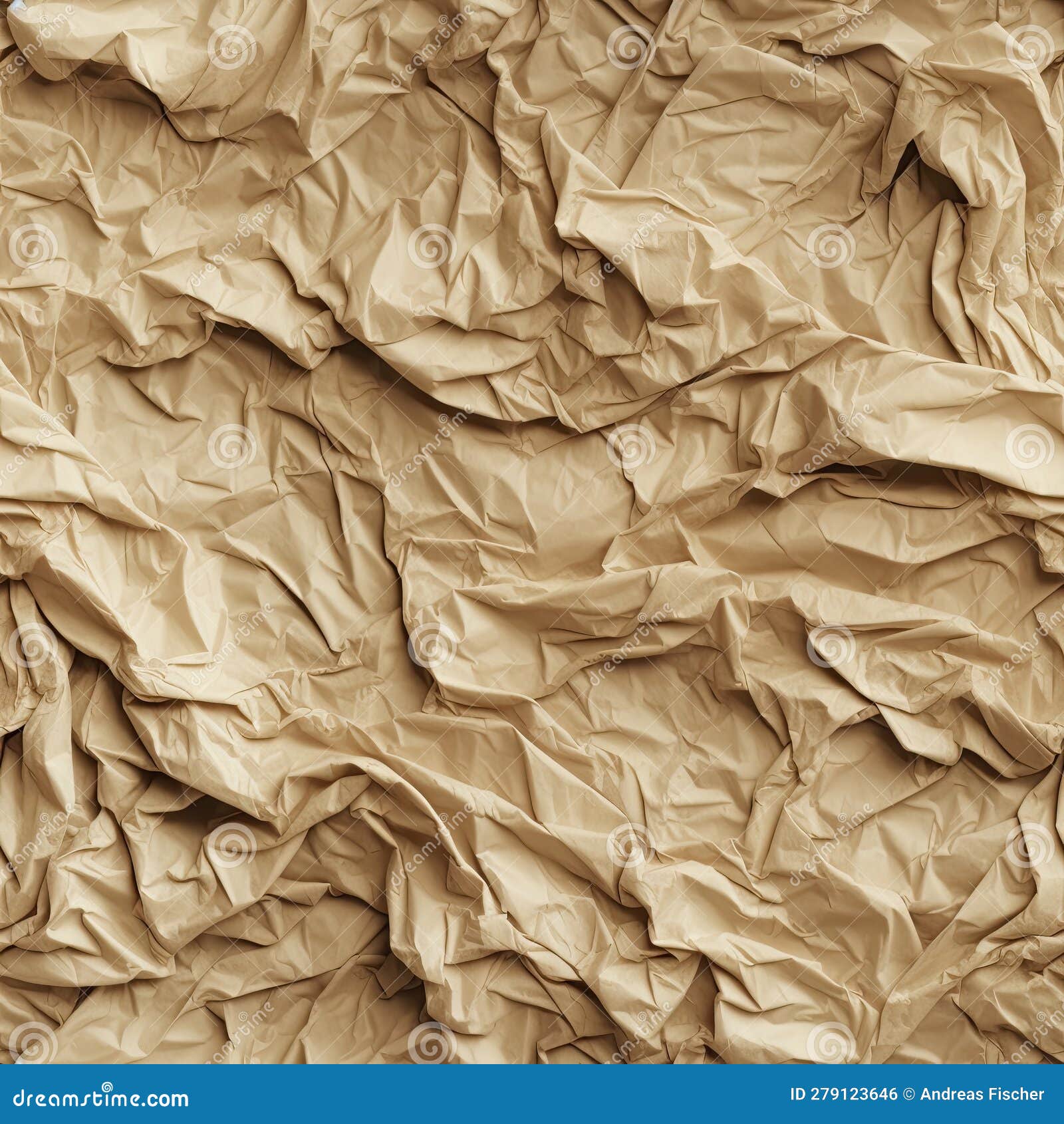 Seamless Pattern Texture of Crumpled Paper in Brown Color. Stock ...