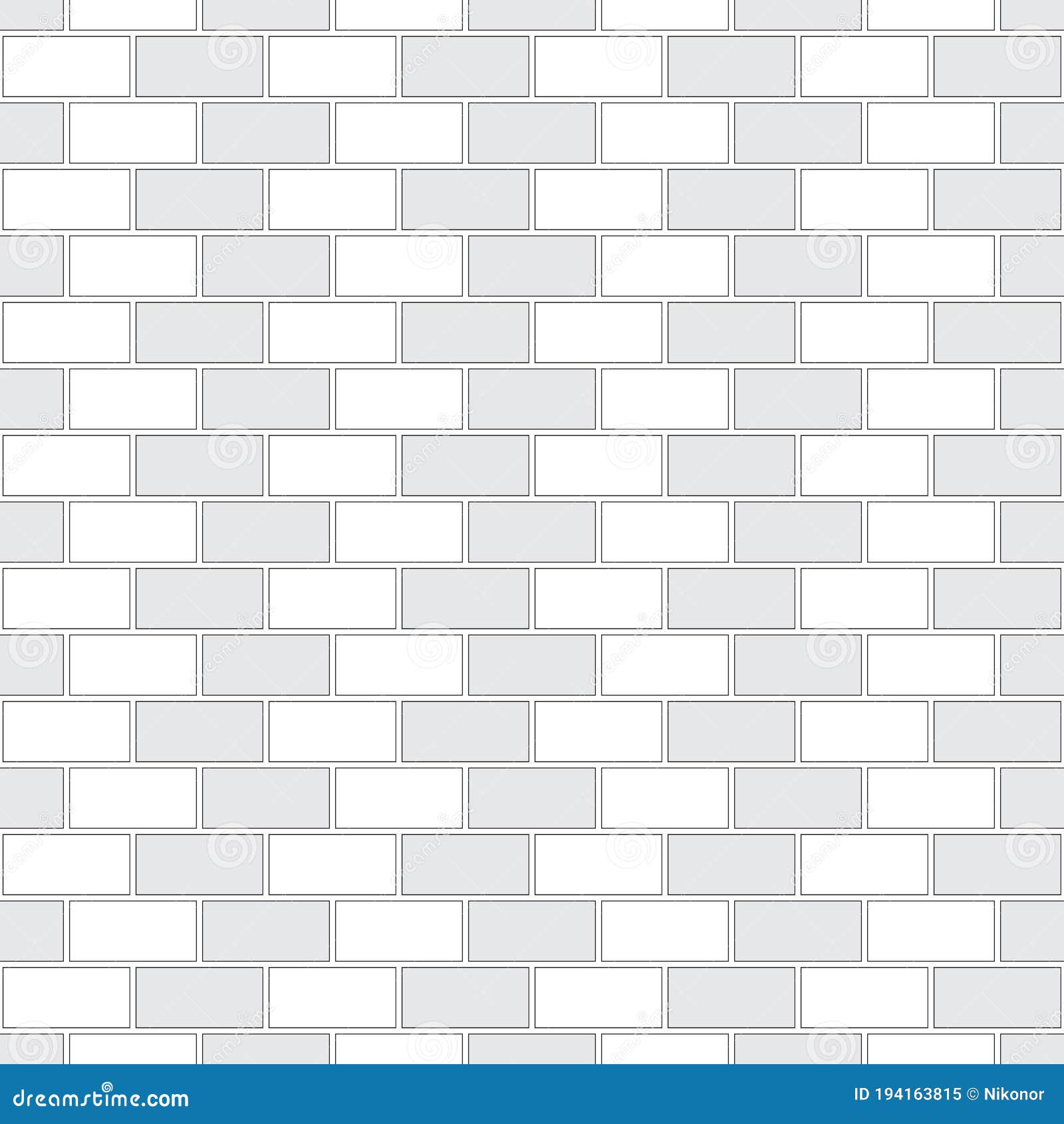 Seamless Pattern Texture of Header Brick Bond Stock Vector ...