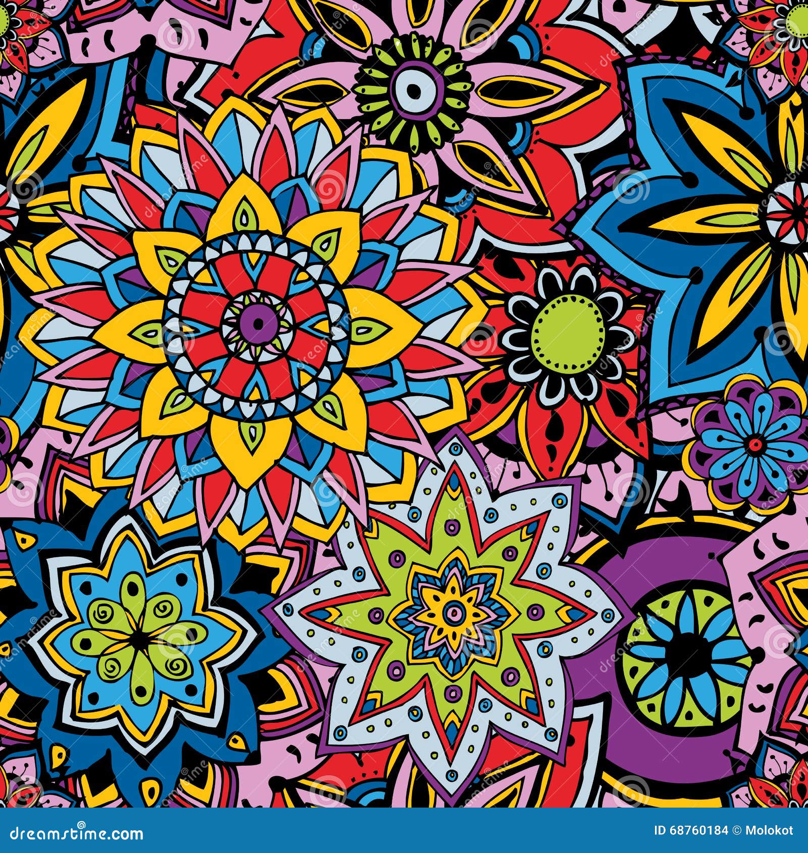 Seamless Pattern Texture. Indian, Arabic, Turkish Style Elements Stock ...