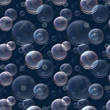 Seamless Pattern Texture Made of Under Water Bubbles Stock Illustration ...