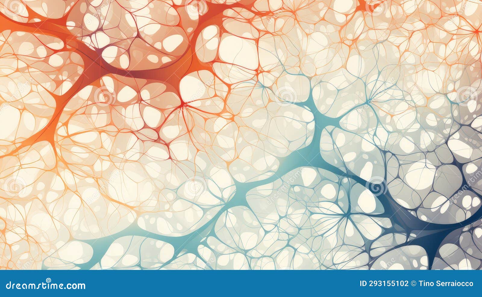 Seamless Pattern Texture with Millions of Neurons Warm , Generated by ...