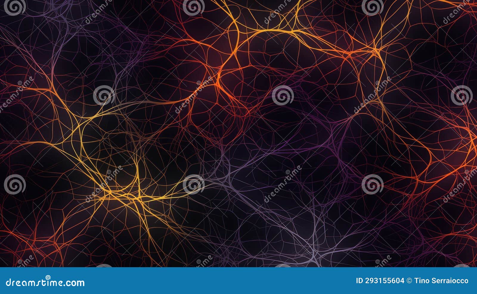Seamless Pattern Texture with Millions of Neurons Warm , Generated by ...