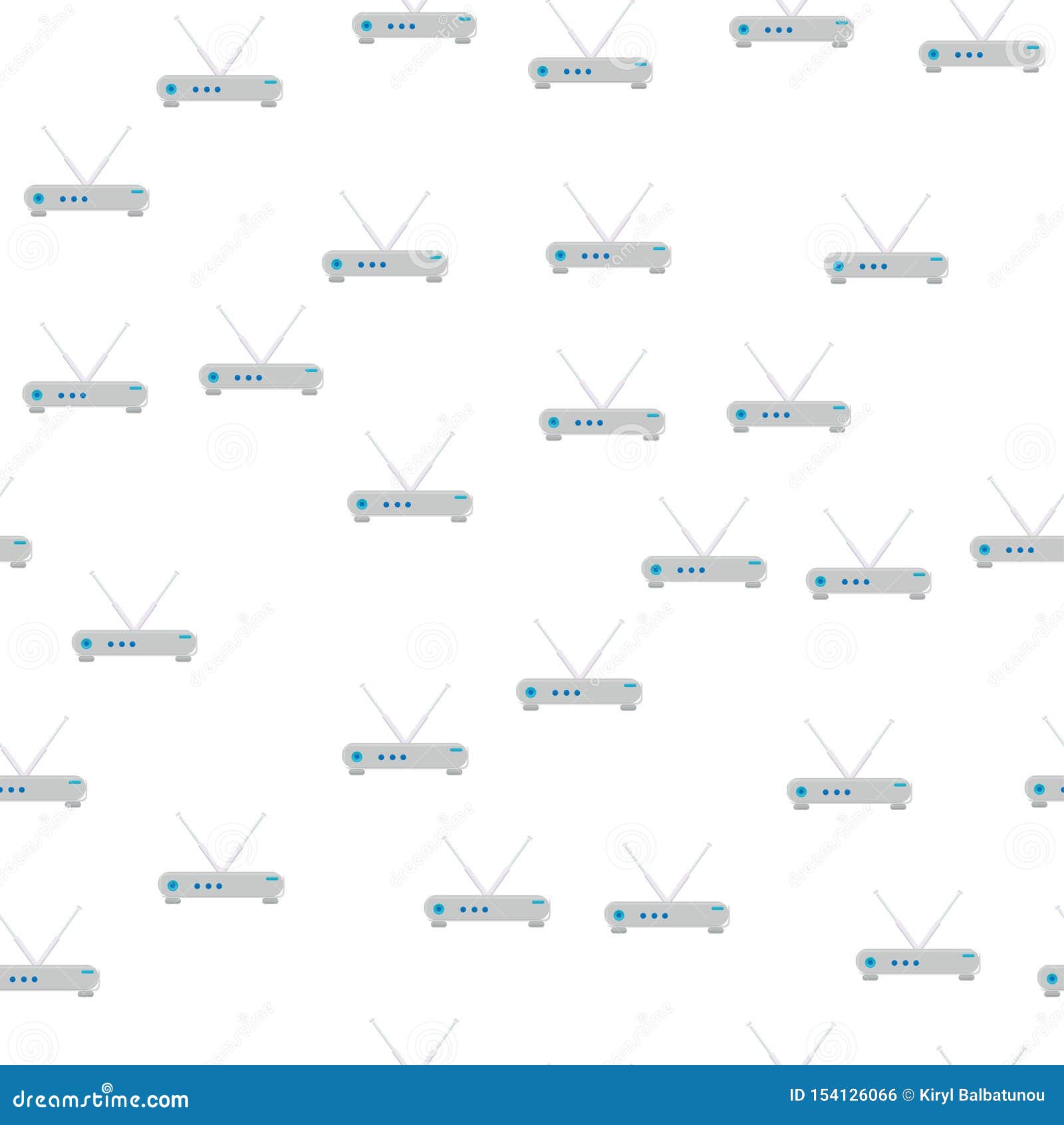 Seamless Pattern, Texture of Modern Powerful Digital Wireless White Wi ...