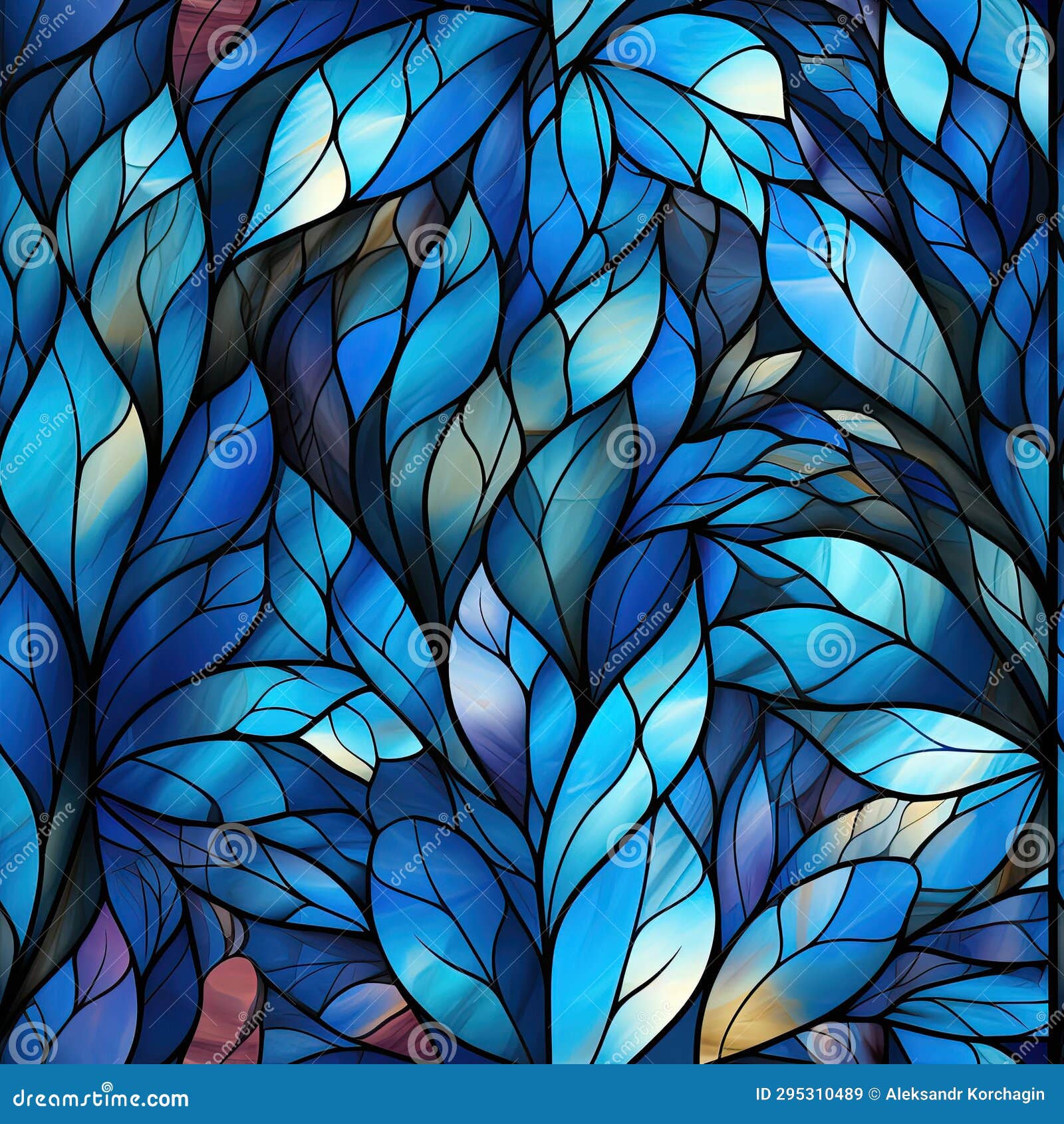 Seamless Pattern with Texture Ornament of a Stained Glass Window on ...