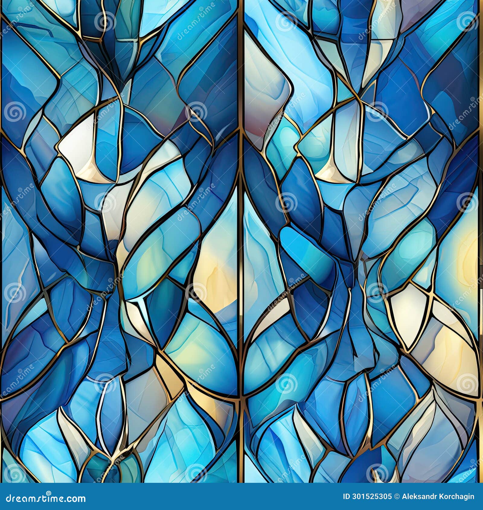 Seamless Pattern with Texture Ornament of a Stained Glass Window on ...