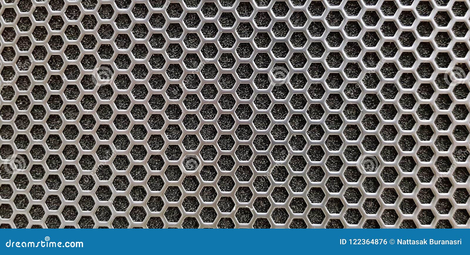 Seamless Pattern of Texture Silver or Stainless Steel Hexagon for ...