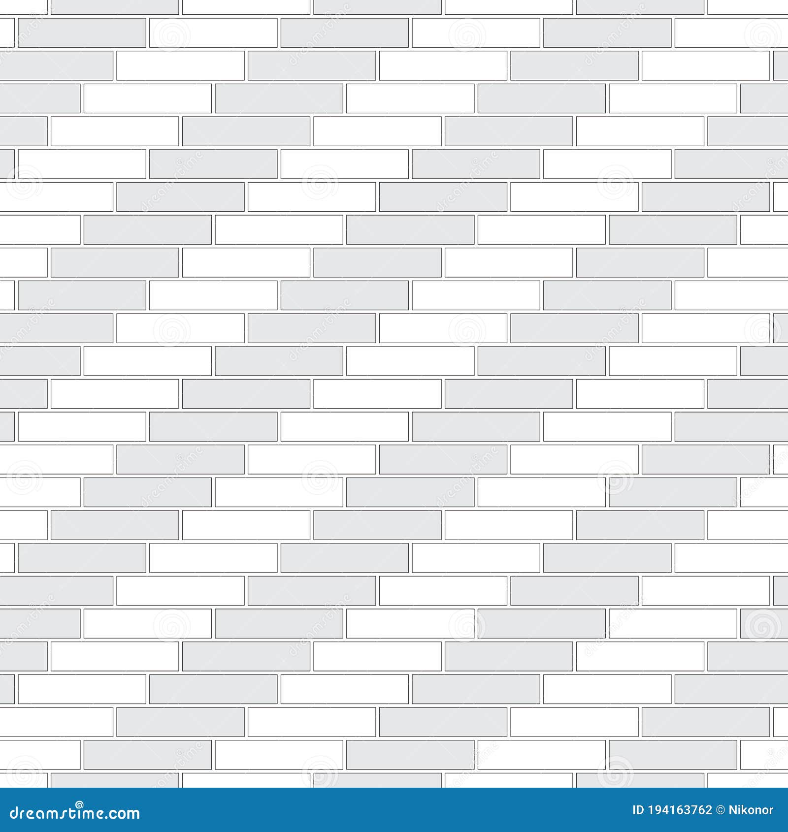 Seamless Pattern Texture of Stretcher Ladder Brick Bond Stock Vector ...