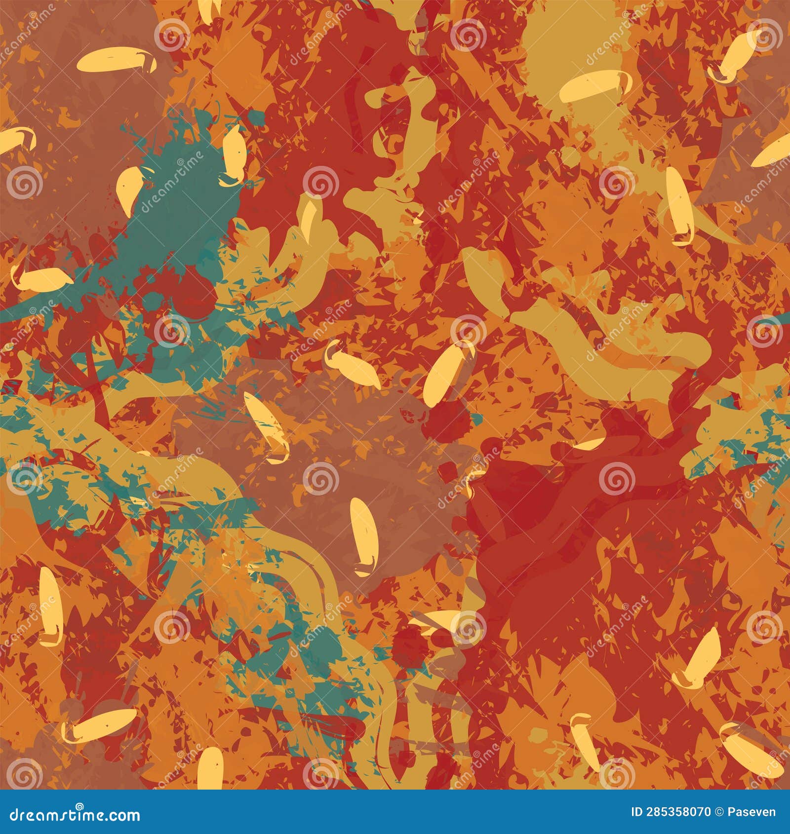 Seamless Pattern Texture on the Theme of Pizza Stock Vector ...