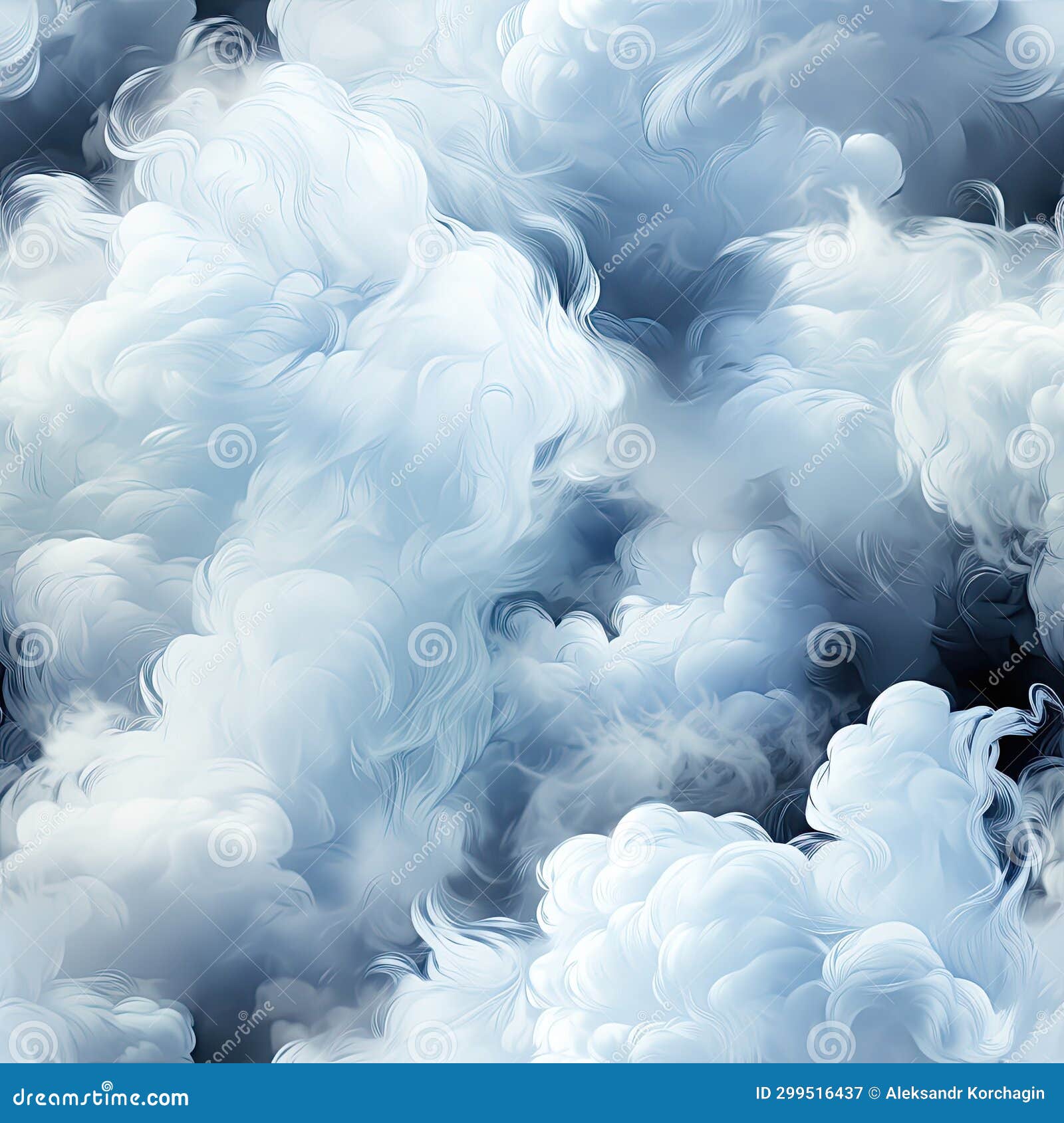 Seamless Pattern with Texture of White Light Blue Smoke Fog Mist Smog ...