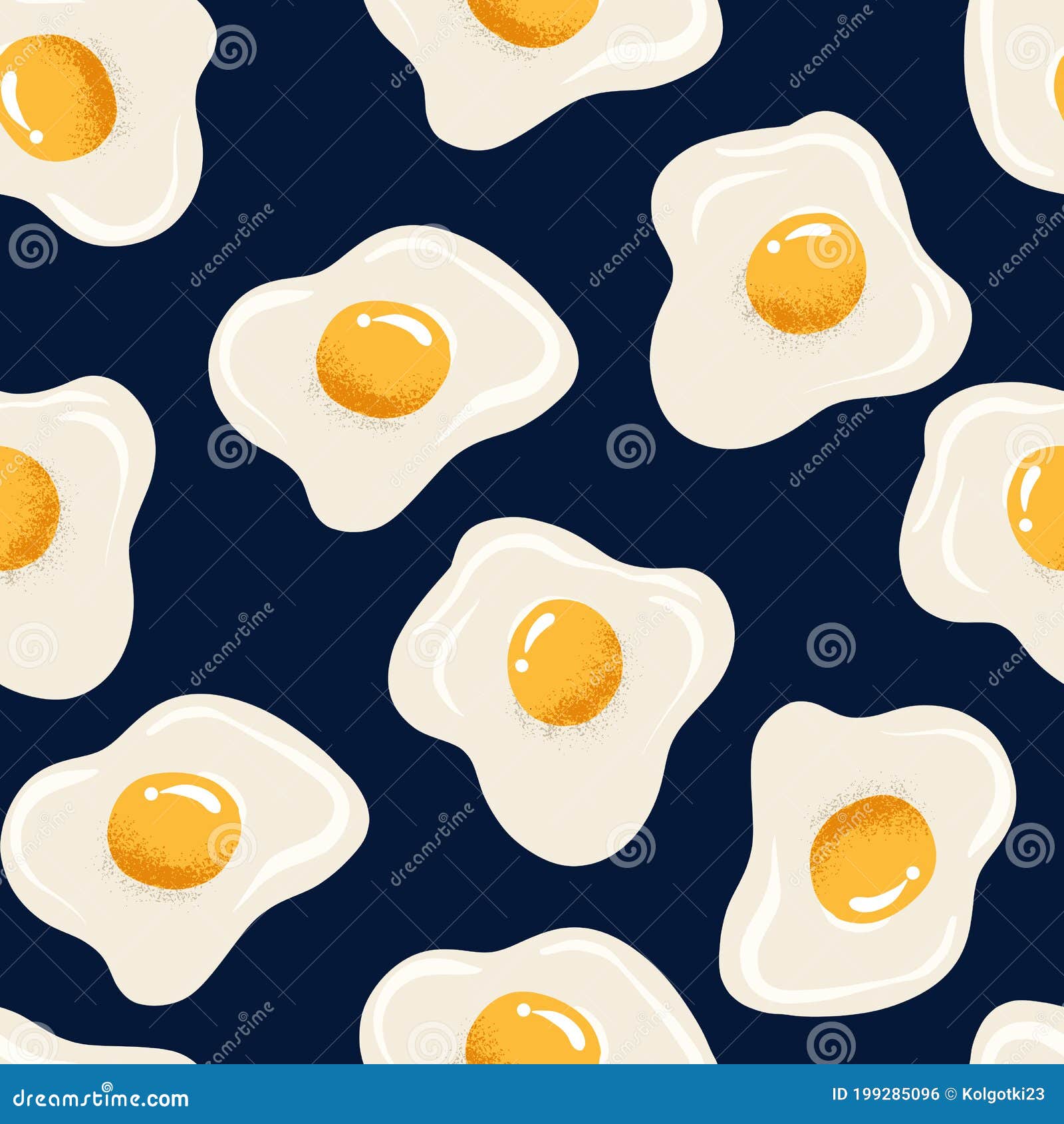Seamless Pattern with Textured Eggs. Vector. Stock Vector ...