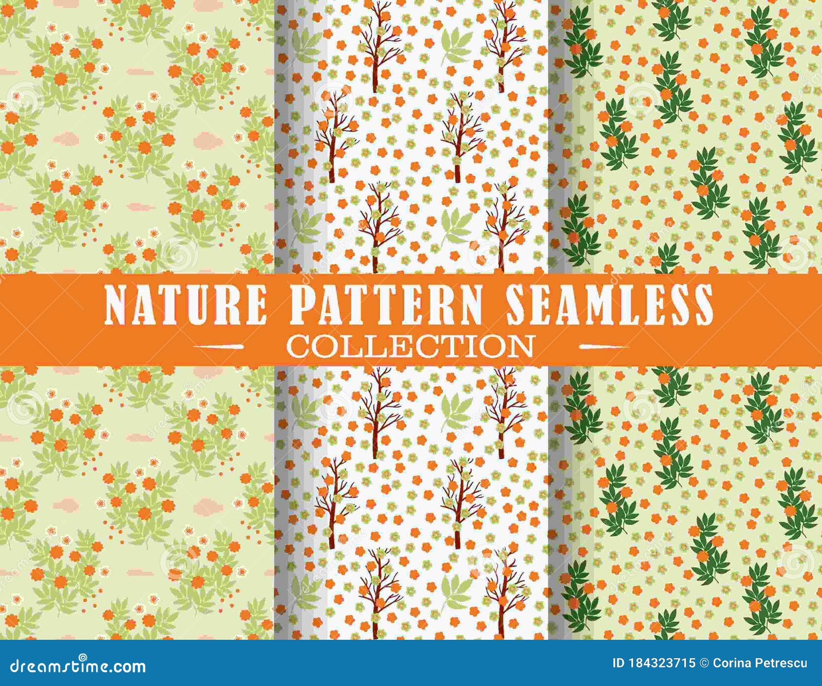 Seamless Pattern Theme Countryside Stock Vector - Illustration of ...