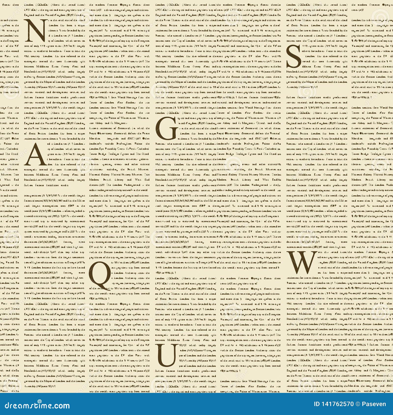 Seamless Pattern on the Theme of Newspapers Stock Vector - Illustration ...