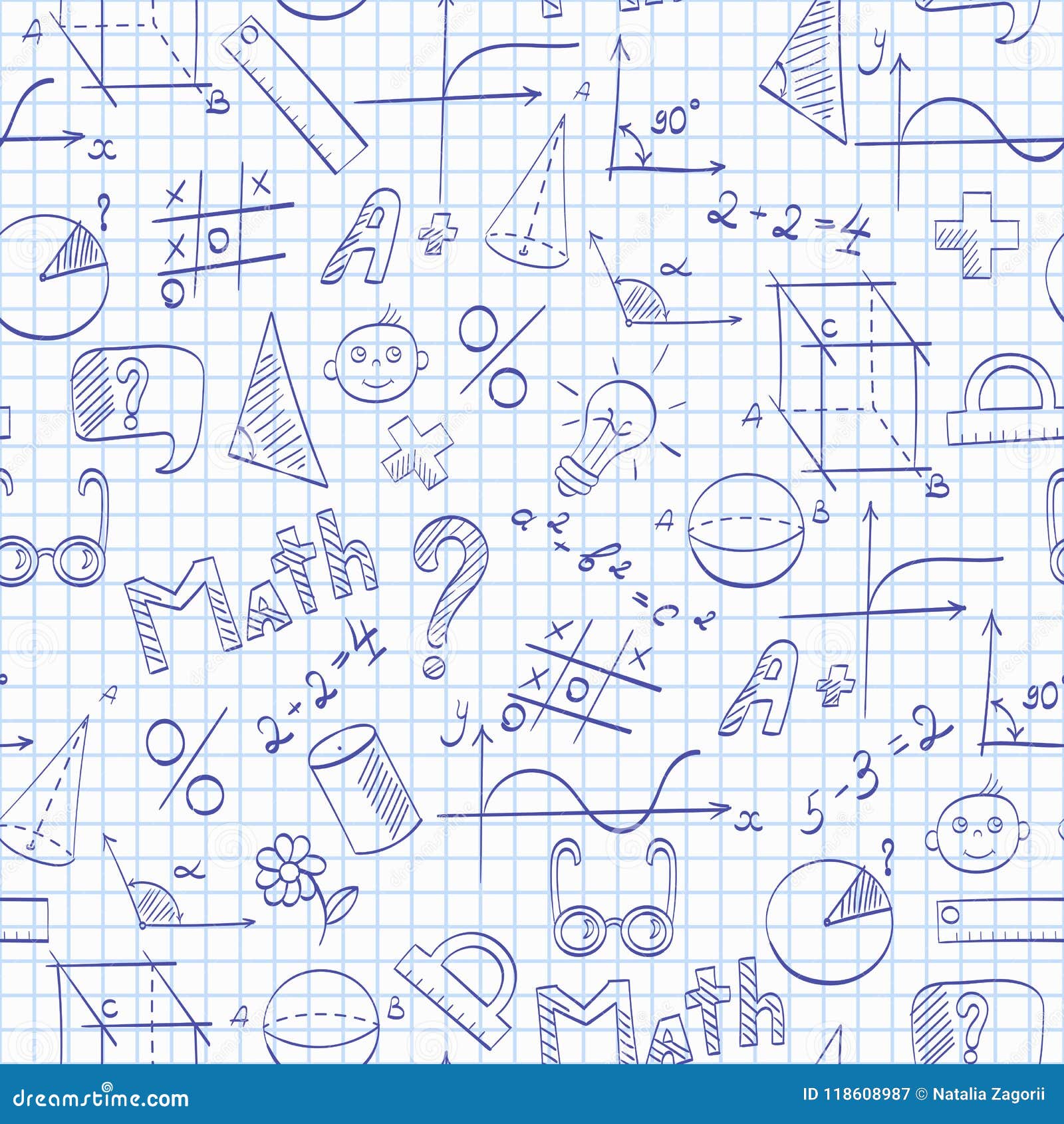 Seamless Illustration on the Theme of the School, of Education and of ...