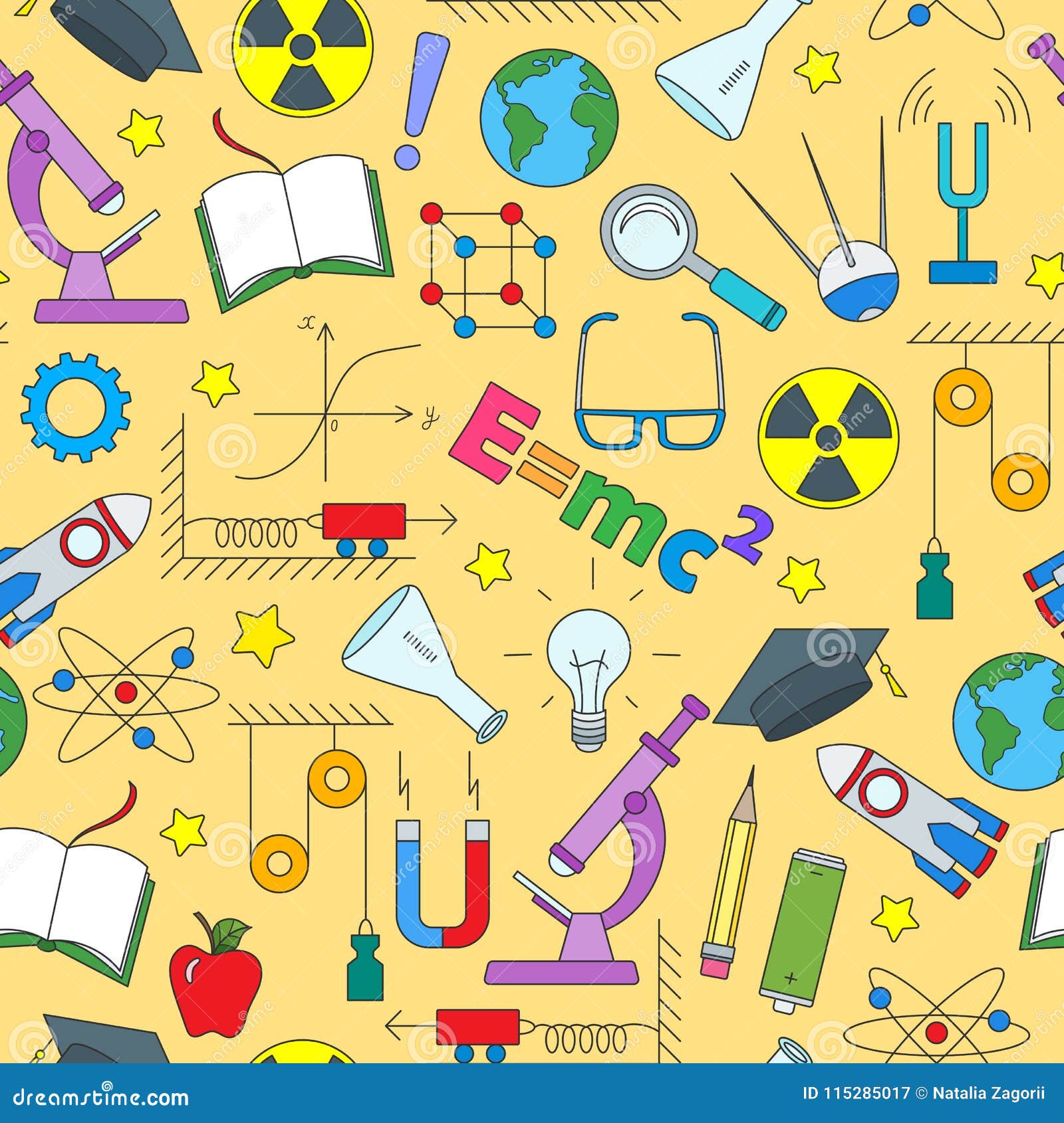 Seamless Illustration on the Theme of the Subject of Physics Education ...